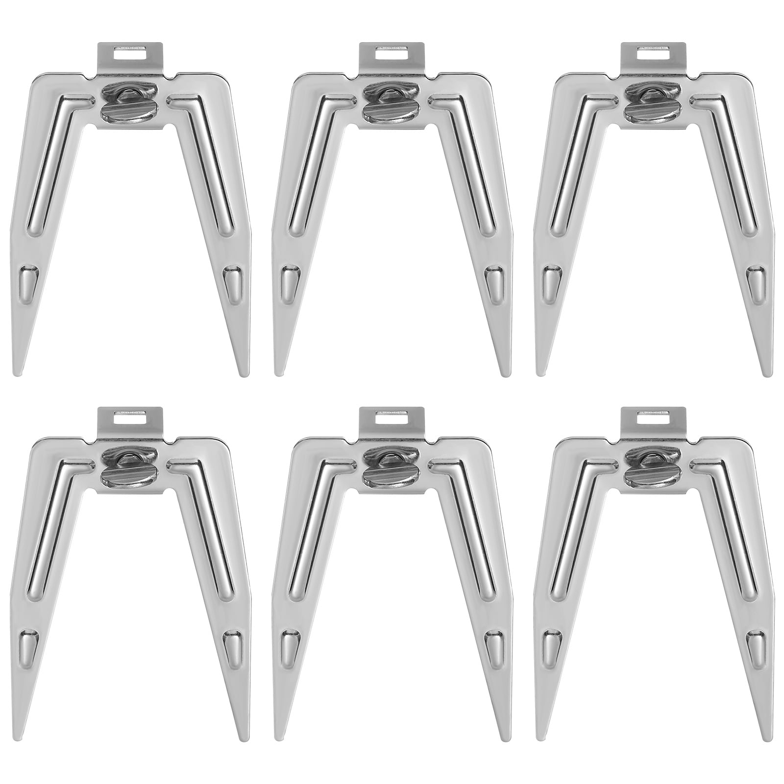 ROSENICE BBQ Accessory Stainless Steel Rotating Chicken Forks 6 Sets ...