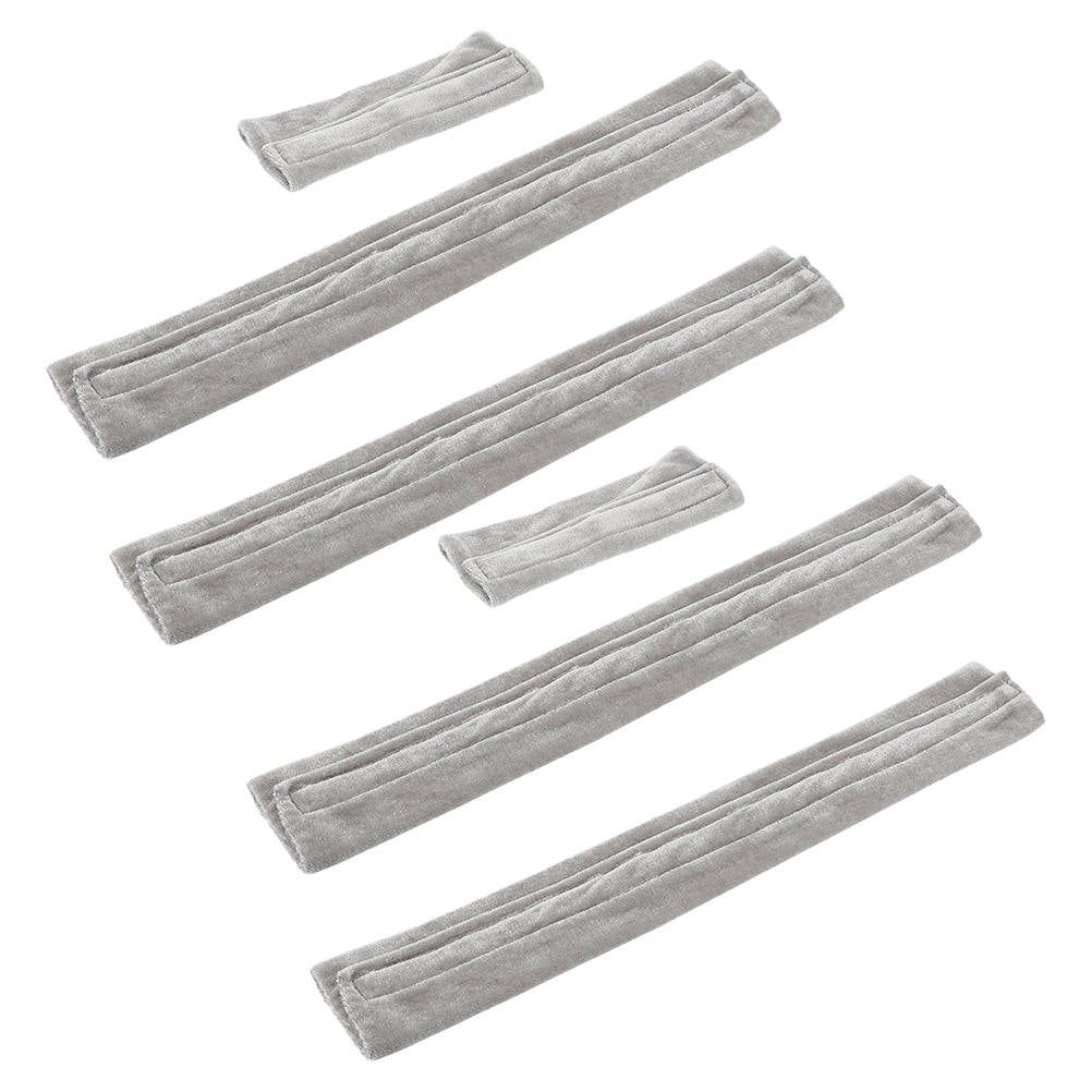 ROSENICE 6Pcs Simple and Chic Grey Velvet Refrigerator Protectors for ...