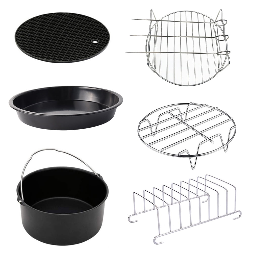 ROSENICE 6pcs 6 Inch Kitchen Tools Set Air Fryer Accessories Cake ...