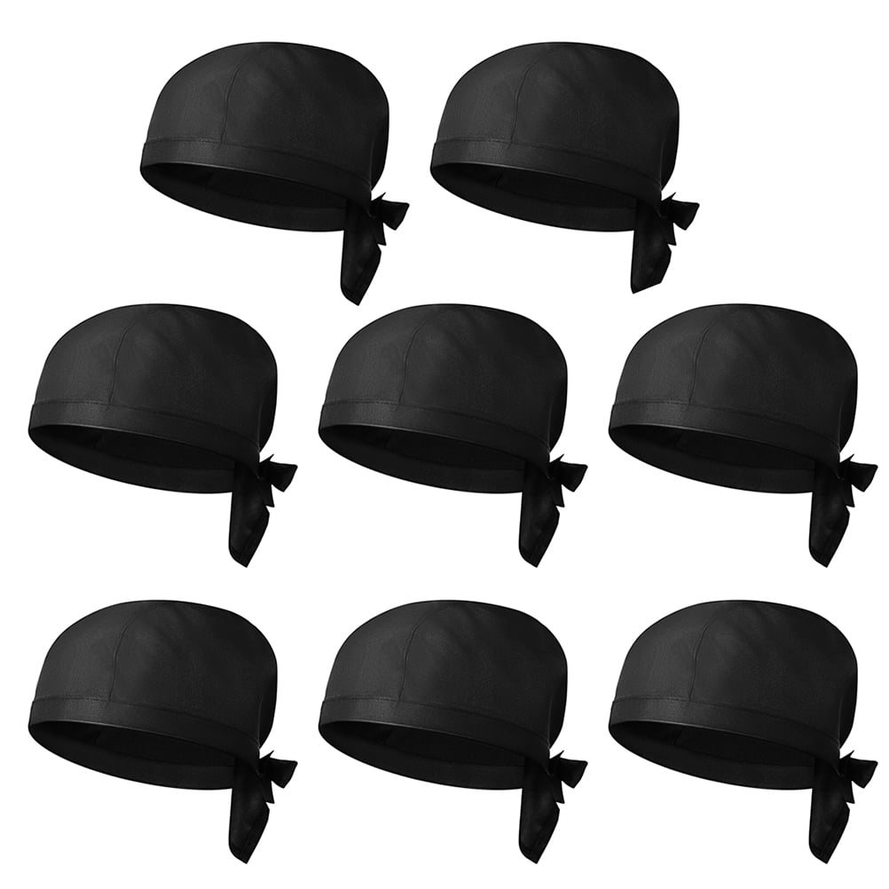 ROSENICE 8 Pcs Kitchen Worker Cap Chef Hat Restaurant Uniform Women's ...