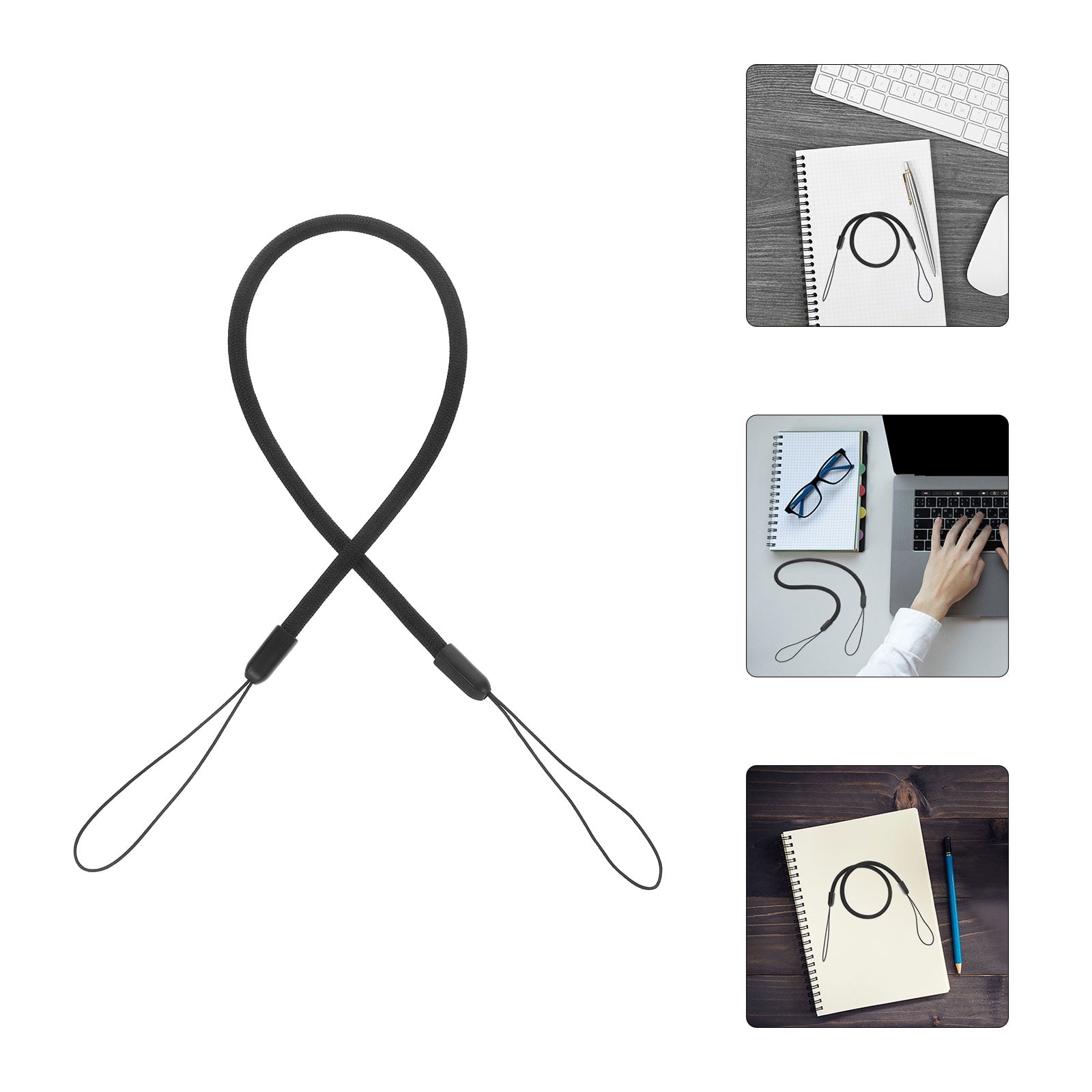 ROSENICE 8Pcs Adjustable Long Neck Lanyards Elastic Tether for Badge Id ...