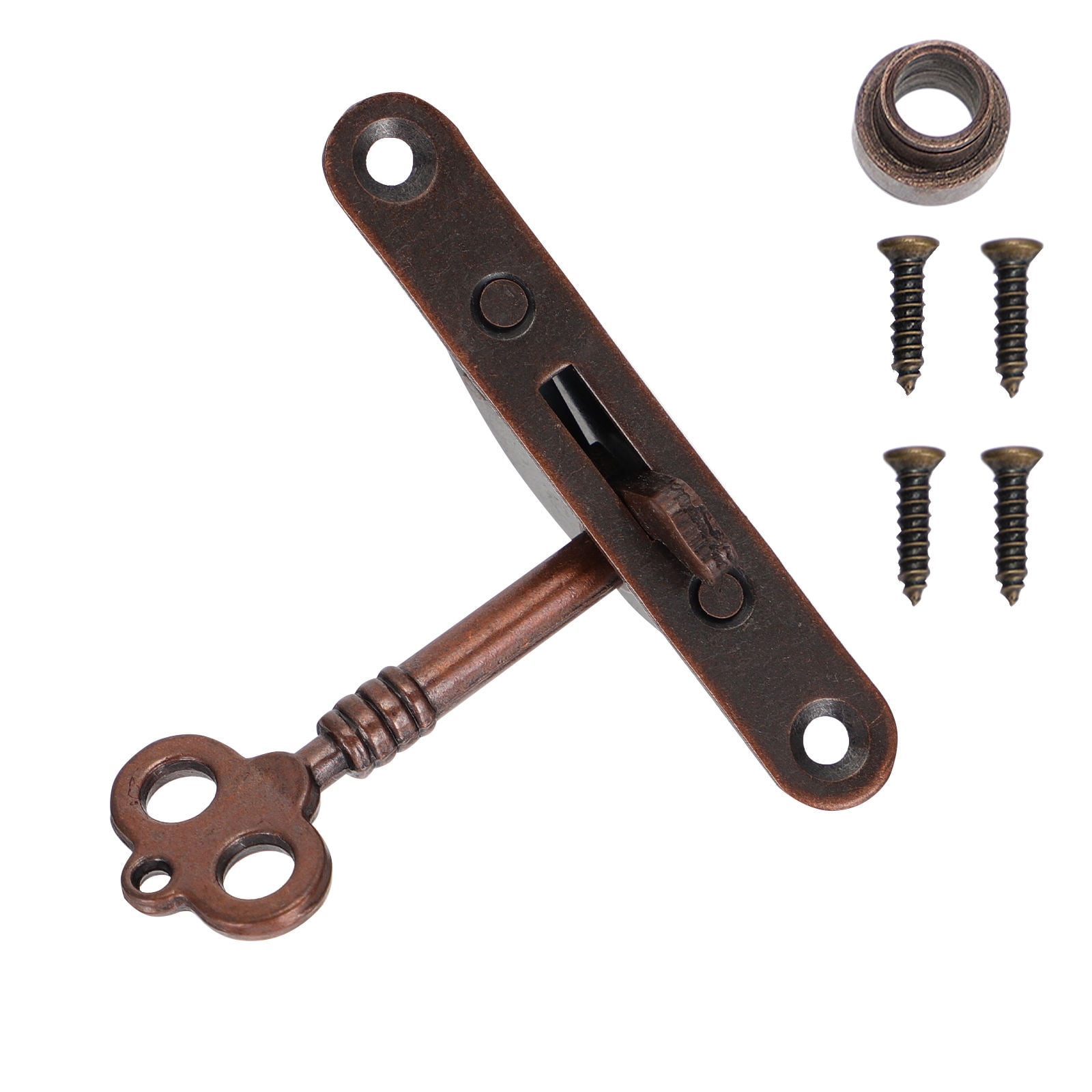 ROSENICE Antique Cupboard Lock Retro Lock With Key For Cabinets Jewelry ...