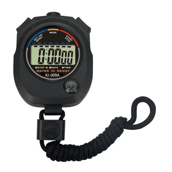 ROSENICE Black Rectangular Stopwatch 1Pack for Outdoor Sports Equipment ...