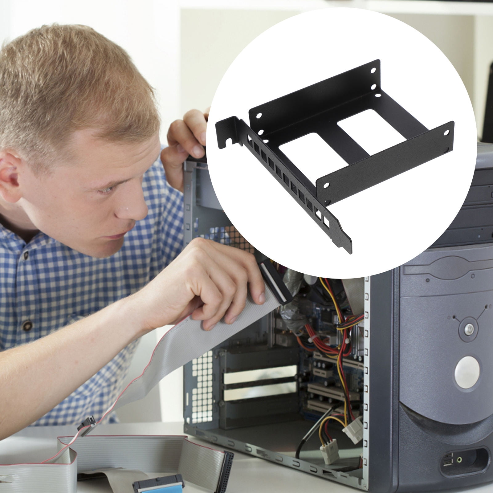 ROSENICE SSD Upgrade Kit SSD Rear Panel Bracket Black Aluminum Alloy ...