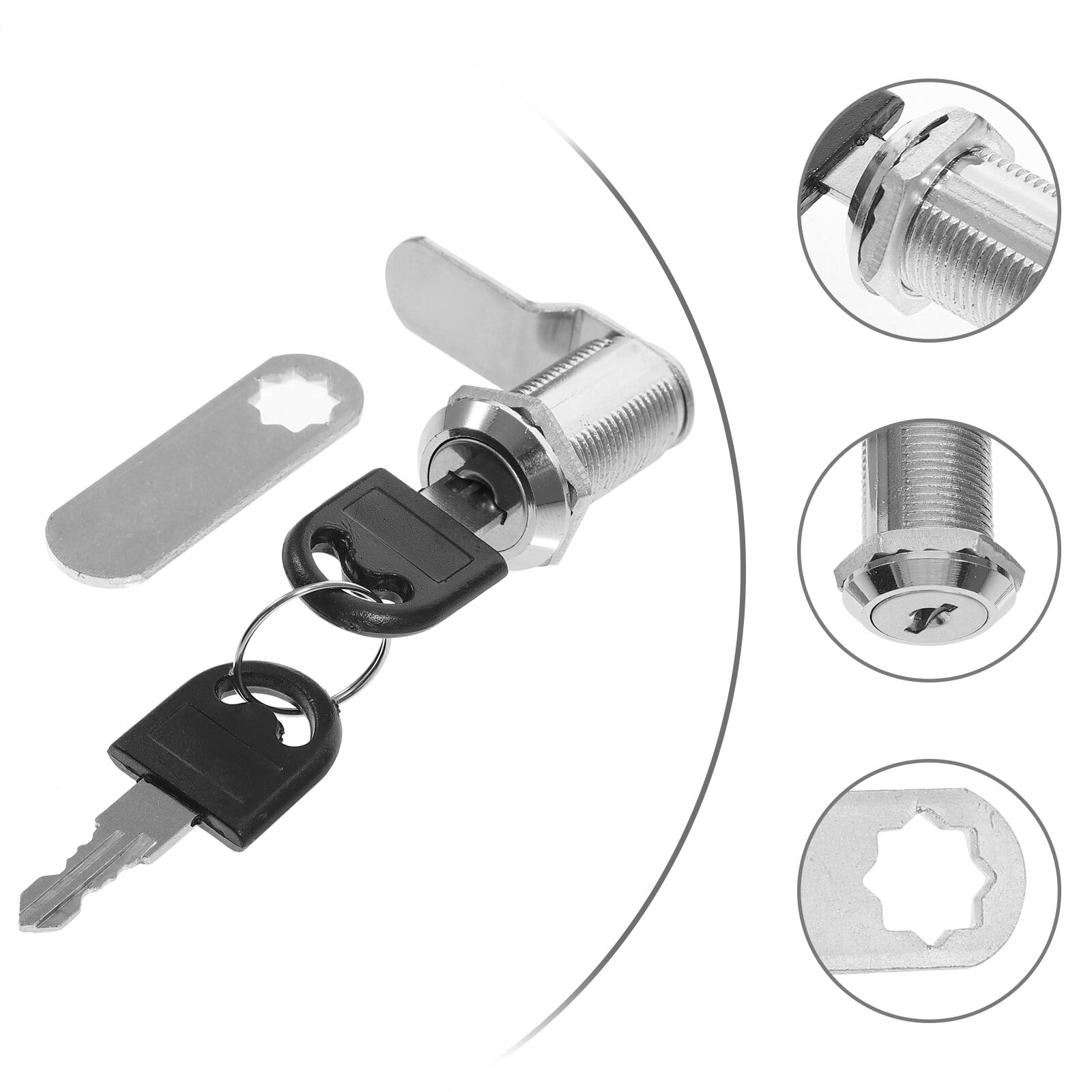 ROSENICE Cabinet Lock Drawer Lock File Cabinet Lock Mailbox Safety Lock ...