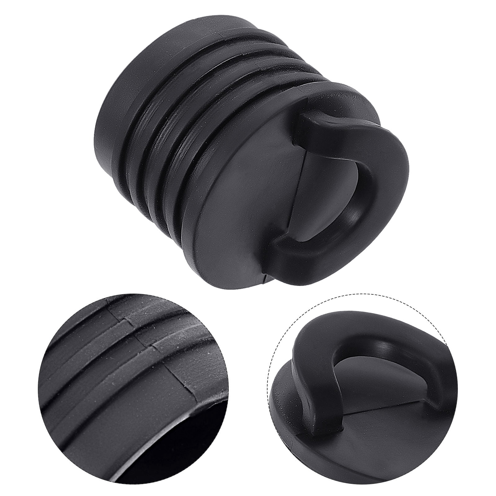 ROSENICE Canoe Drain Holes Stopper 4Pcs Kayak Scupper Plug Black PVC ...