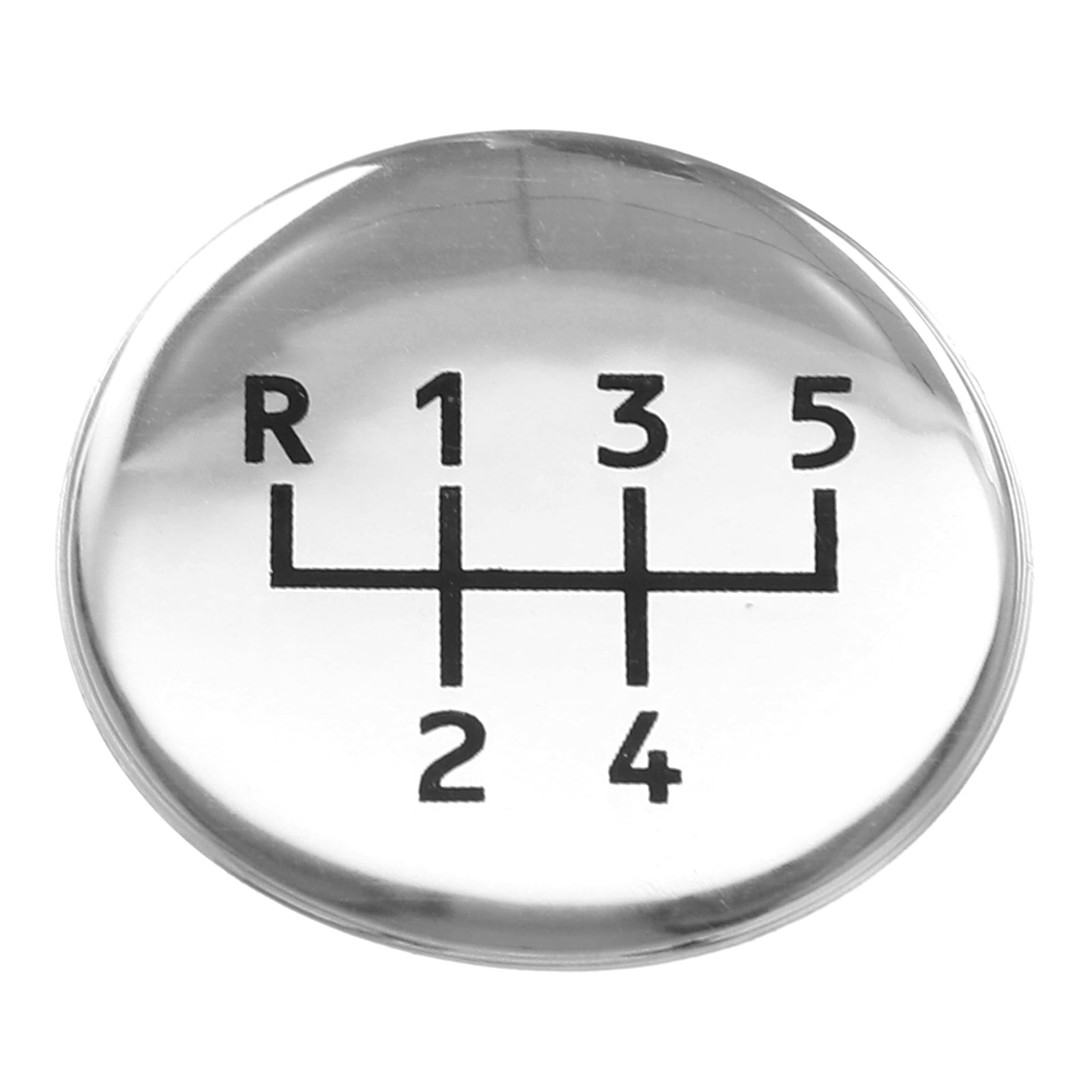 ROSENICE Car Gear Shift Decorative Sticker 1Pcs Silver Square for 5 ...