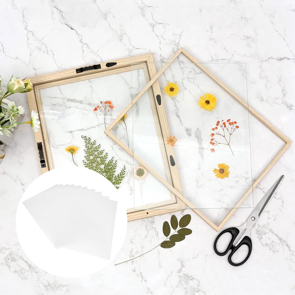 ROSENICE Clear Plastic Sheet For Diy 20 Sheets Pvc A4 Size Photo Frame ...