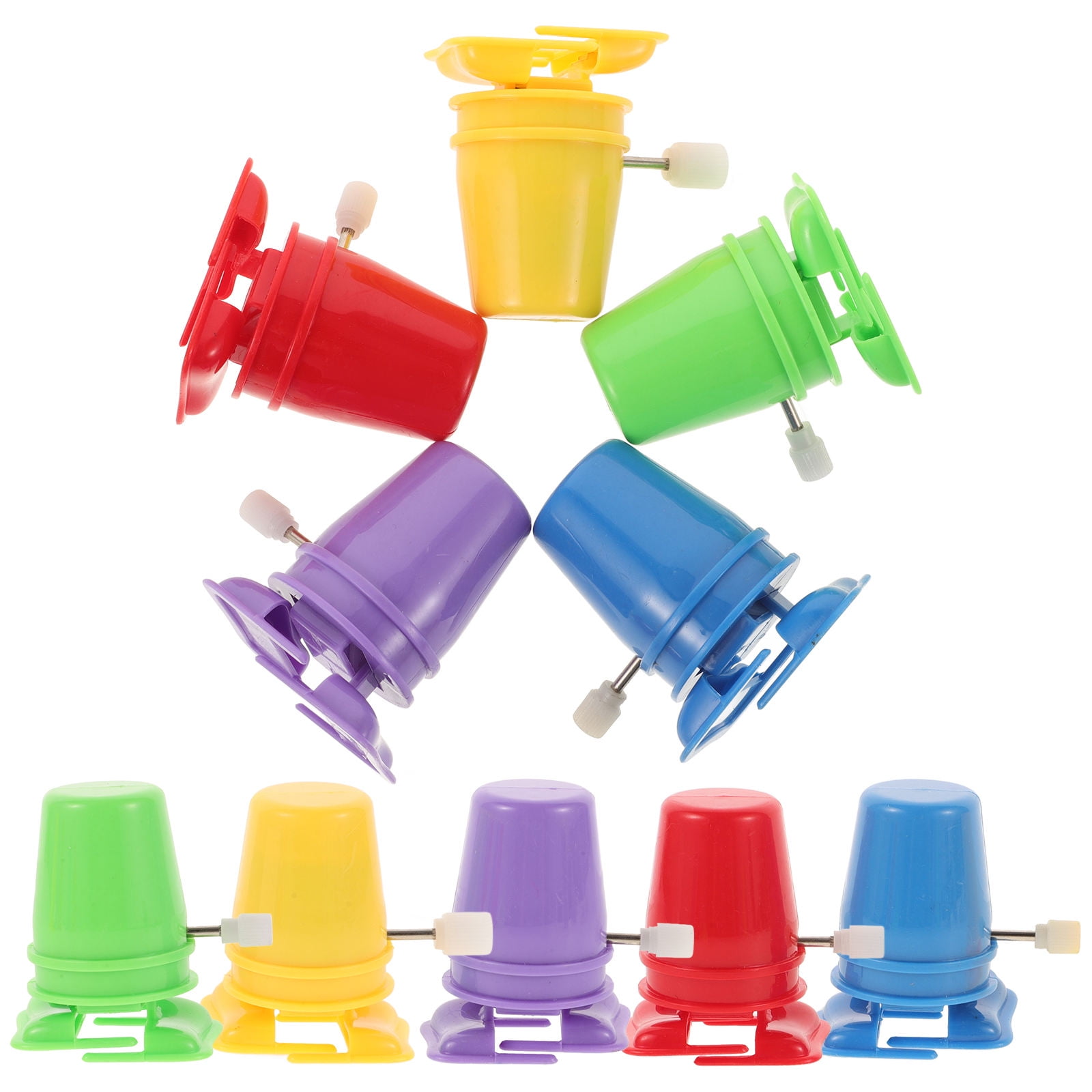 ROSENICE Clockwork Legged Robot Toy 10Pcs Walking Movement Wind Up Toys ...