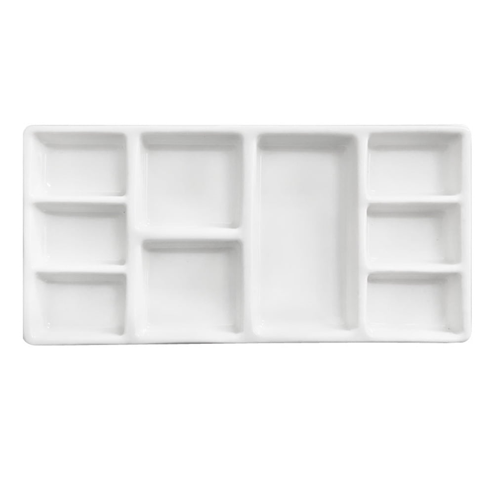 ROSENICE Color Ceramic Palette Rectangular Paint Pallet for Artists ...
