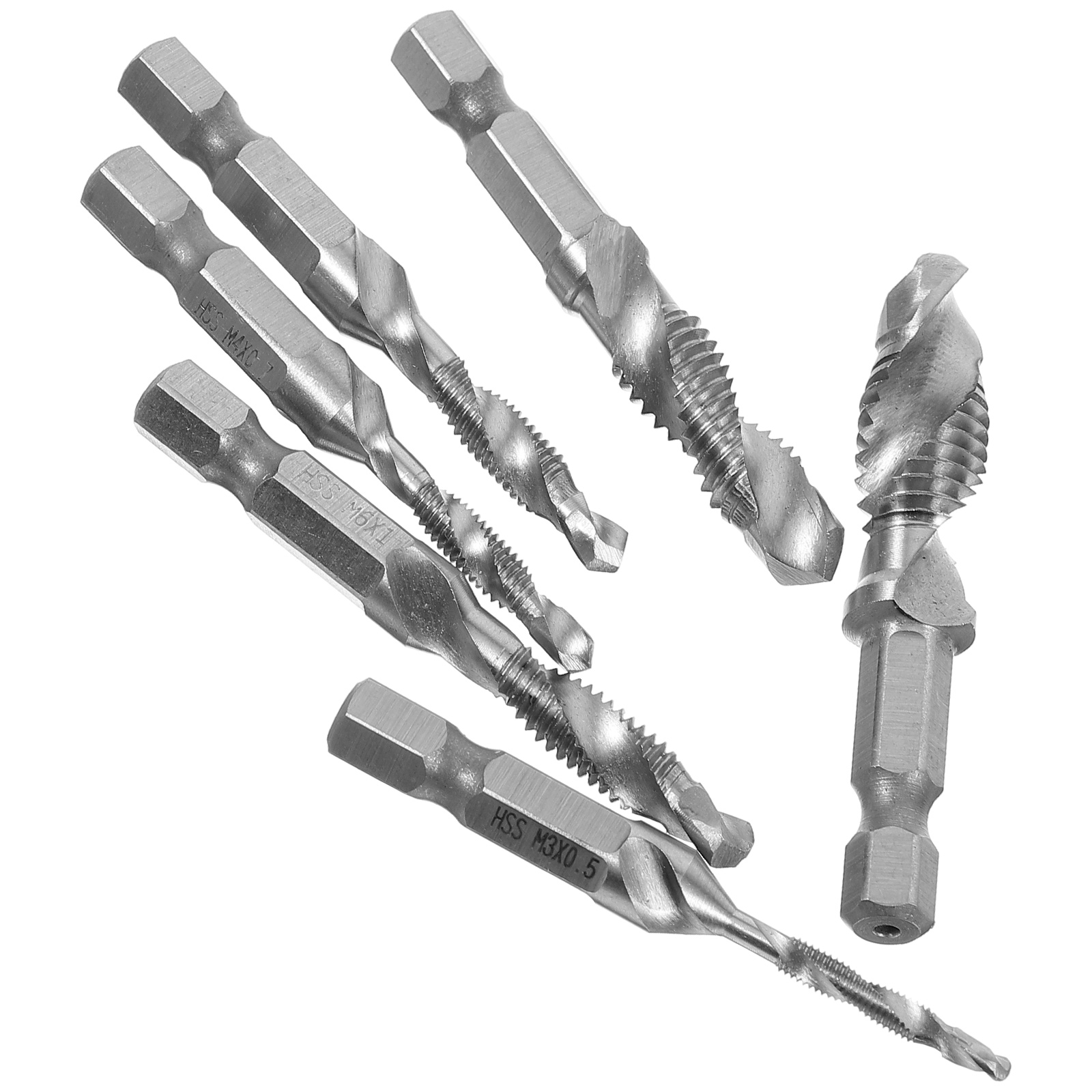 ROSENICE Construction 1 Set Drill Bits for Steel Thread Tapping Bit ...