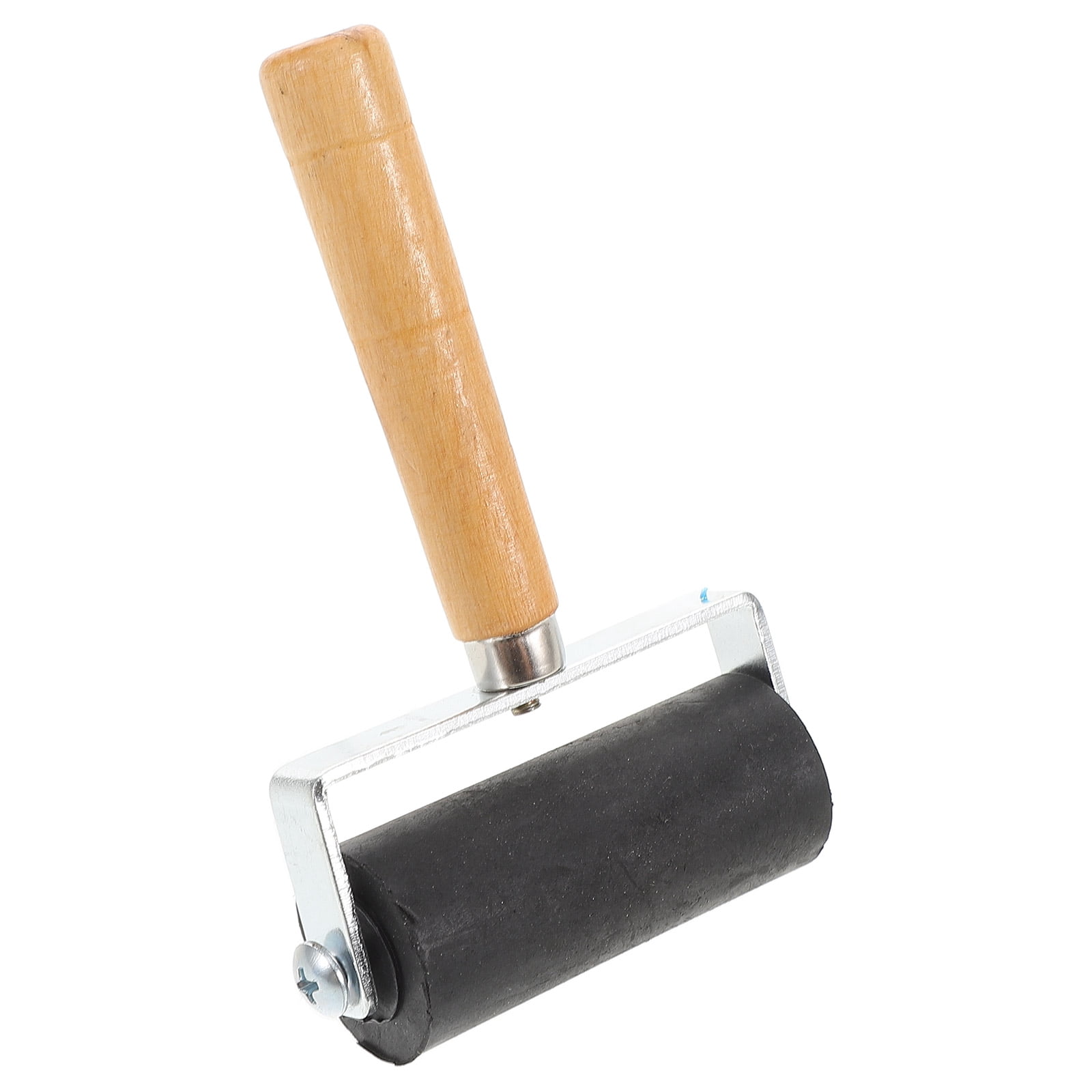 ROSENICE Soft Rubber Roller Black Wood 1Pcs 4.3x2.4x1.6in - Walmart.com