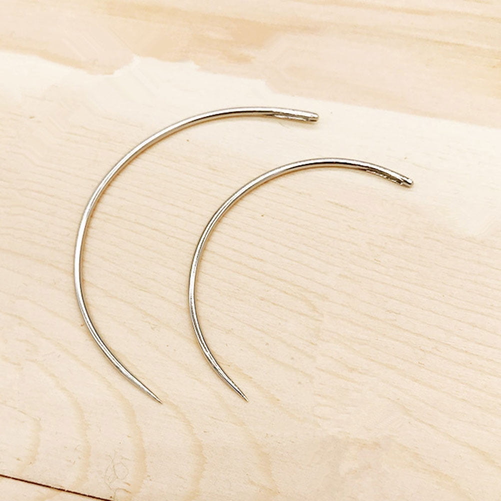 ROSENICE Needles For Sewing 50Pcs Curved Metal For Leather Projects ...
