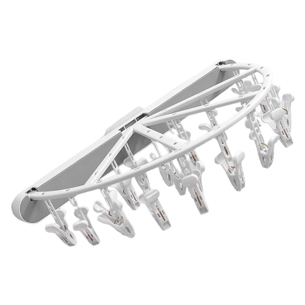 ROSENICE Drip Drying Hanger Folding Clothes Rack Laundry Home - Walmart.com