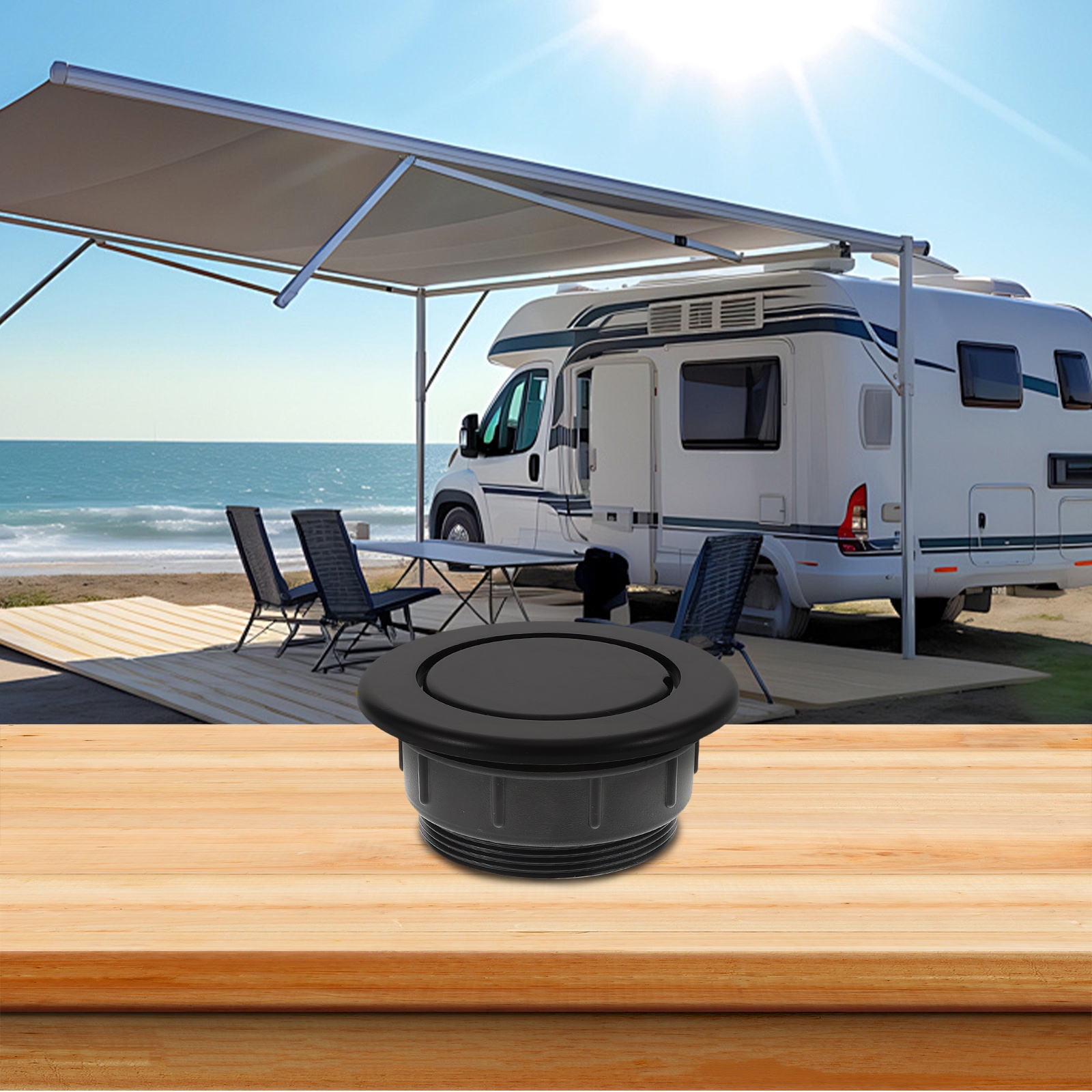 ROSENICE Durable Plastic Patio Umbrella Holder 1Set Umbrella Hole Ring ...