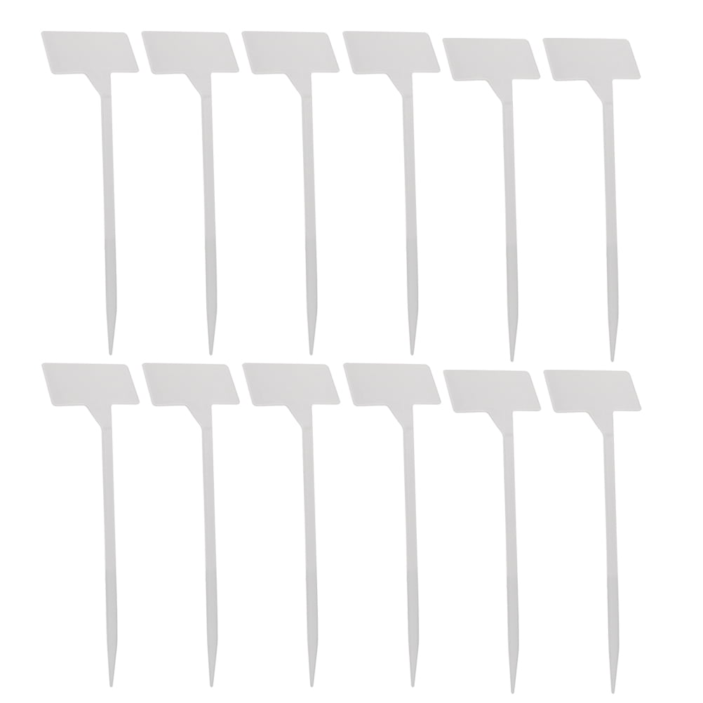 ROSENICE Garden Label Markers 25Pcs Modern Style White Plastic Tags for ...