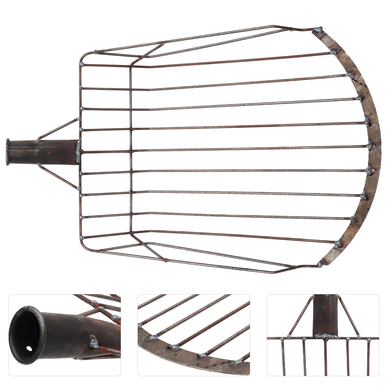 ROSENICE Garden Sifting Fork 1Set Silver Maize Shovel Head for Soil ...