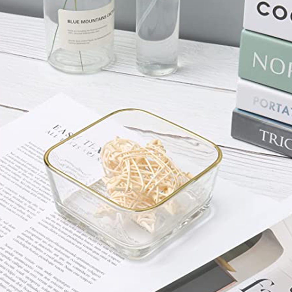 ROSENICE Gold Rim Storage Bowl Desk Paperclip Holder Modern Clip ...