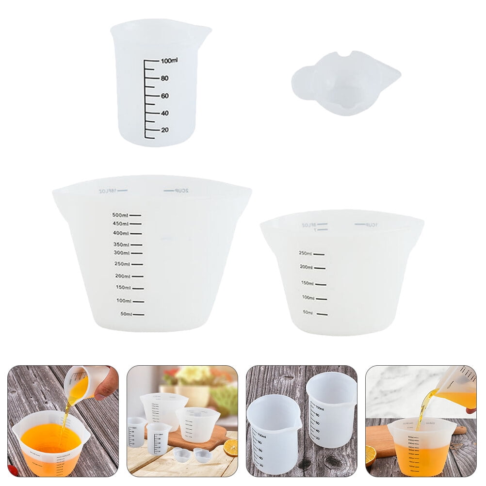 ROSENICE Graduated Measuring Cups and Cylinder 4Pcs Set in Beige ...