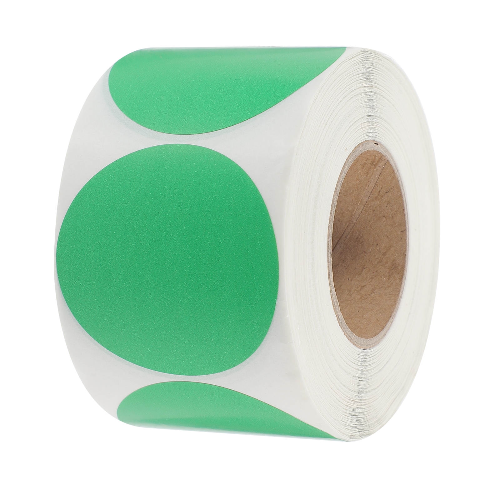ROSENICE Green Color Coding Round Adhesive Labels for Printer 1 Roll ...