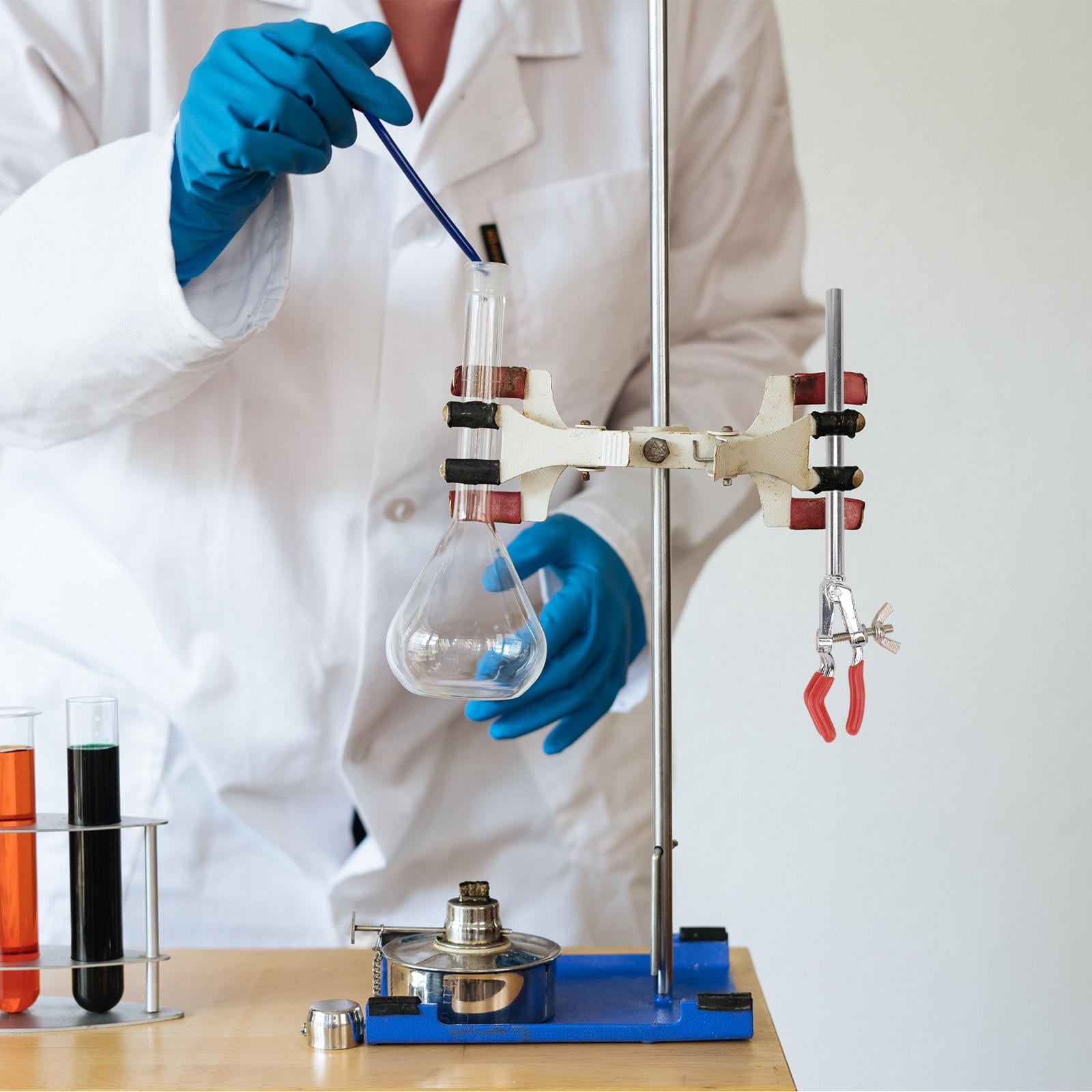 ROSENICE Grip Test Tube Clamps Three-jaw Lab Laboratory Stand Clip ...