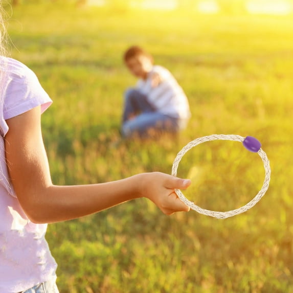 ROSENICE Jute Rope Throwing Game Tossing Rings 10Pcs for Children ...