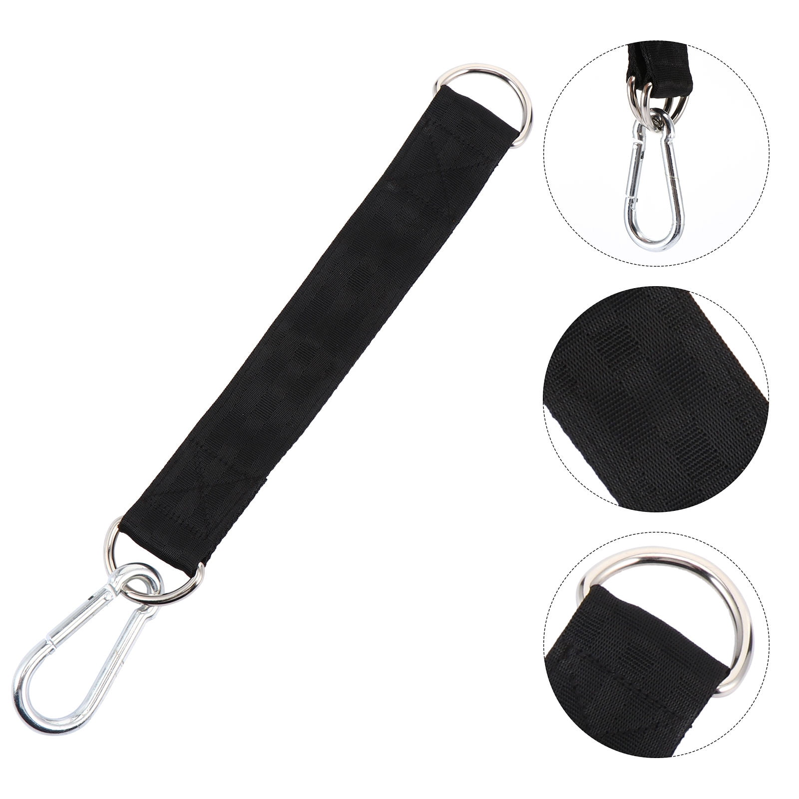 ROSENICE Men and Women Pull-Up Hanging Straps 1 Pair Black Braid 7 ...
