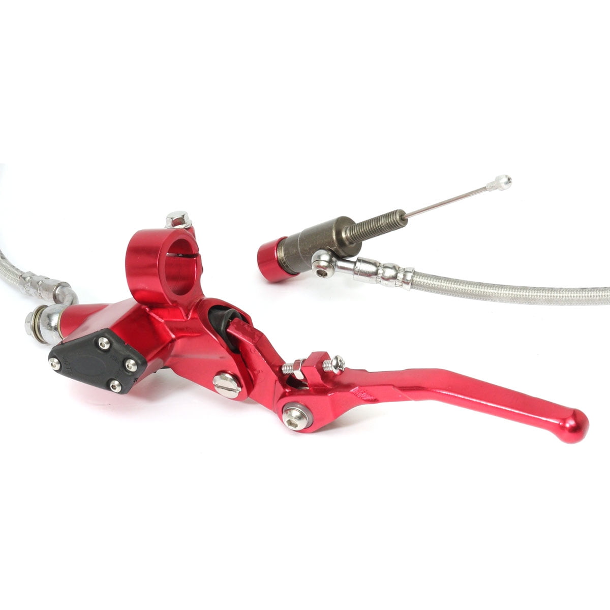 ROSENICE Motorcycle Enthusiasts 1Pack Red Aluminum Hydraulic Clutch Kit ...