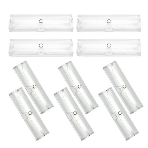 ROSENICE Eye Glass Case Pvc Rectangular Men Women 10Pcs 5.9X1.8X0.9In ...