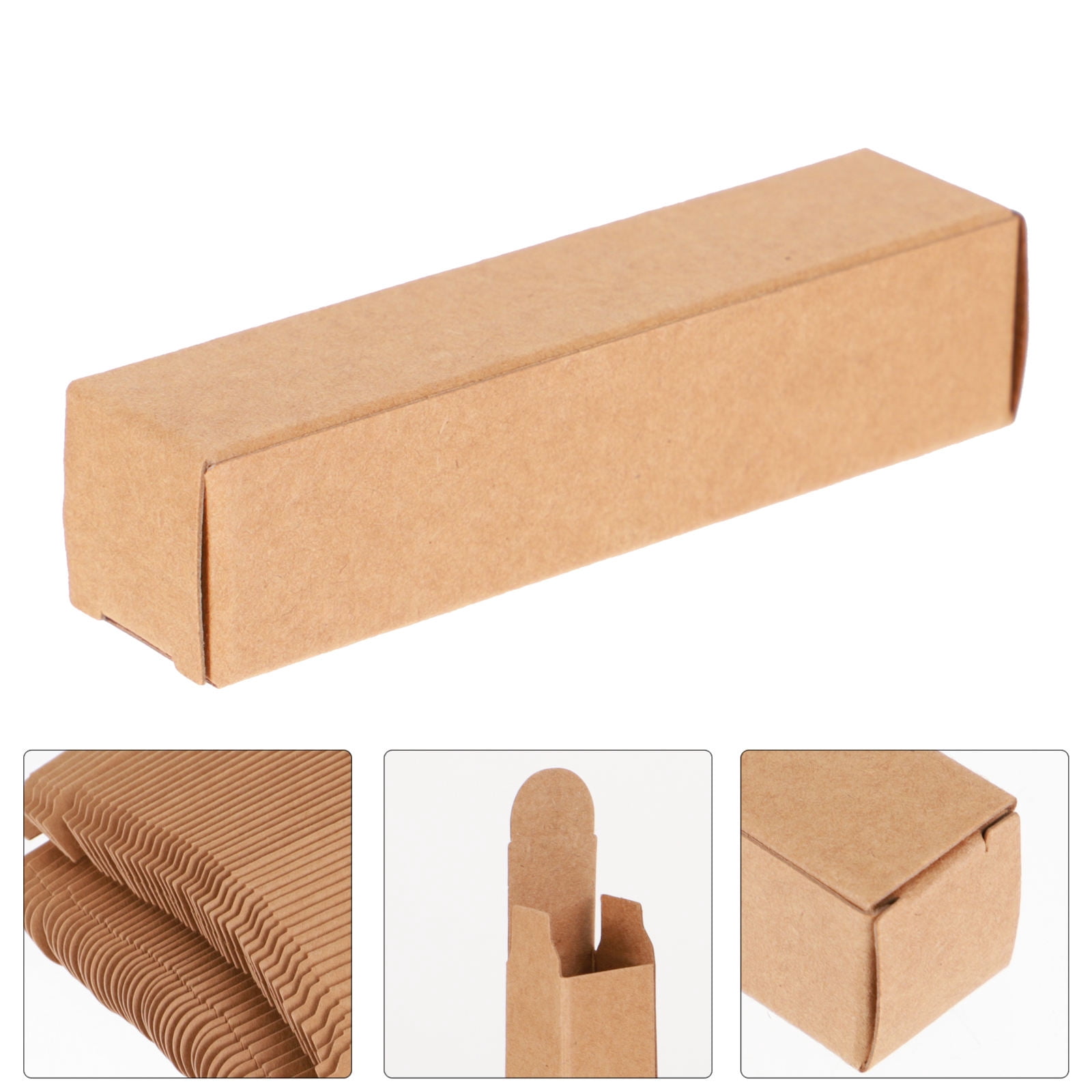 ROSENICE Packaging Box Lipstick Cardboard Clear Paper Gloss Tube ...