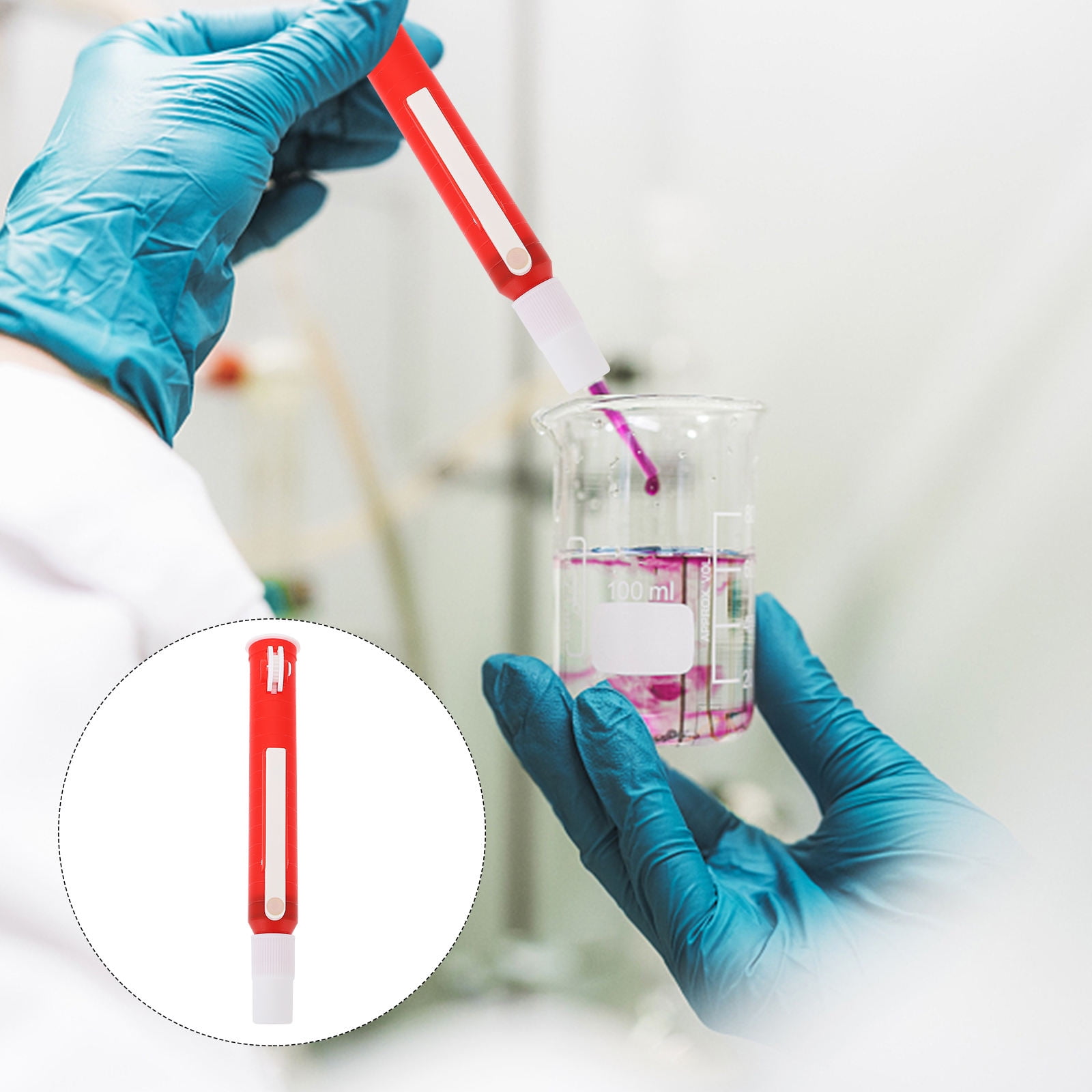 ROSENICE Red Plastic Reusable Pipette 1Pcs 7.47X1.18X1.18 Inch ...