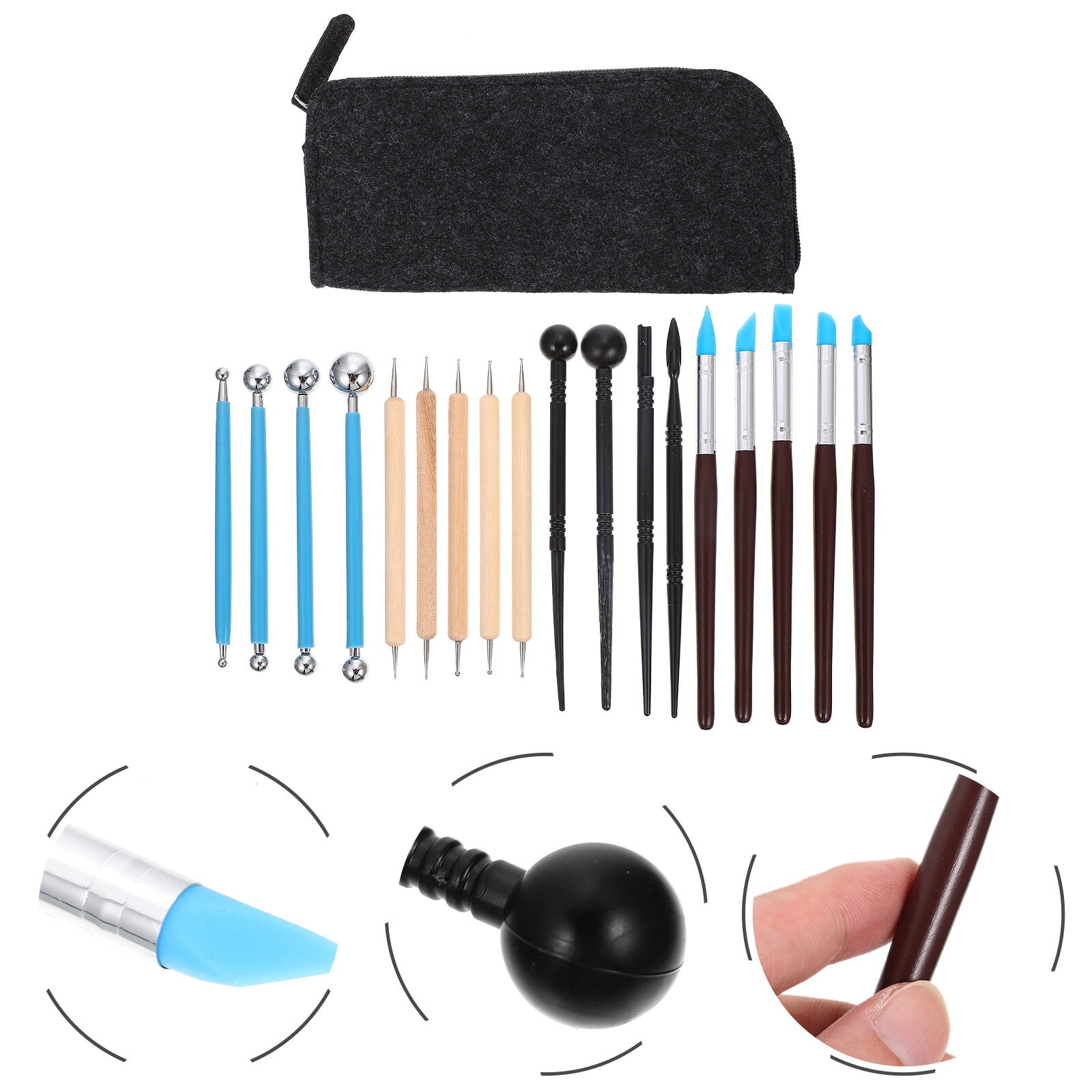 ROSENICE Polymer Clay Sculpting Tools Assorted Color For Carving ...
