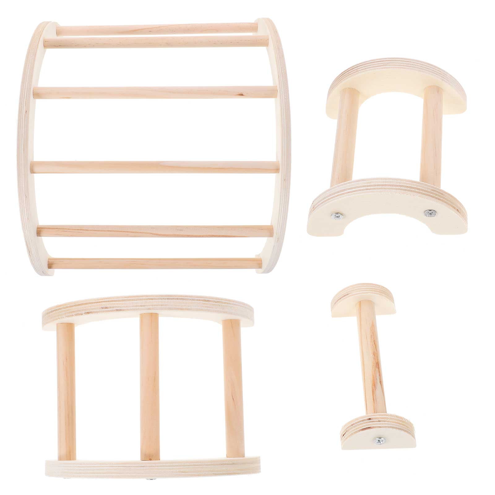 ROSENICE Poultry Owners 4Pcs Wood Bird Perch Stand Parrot Cage Perch 13 ...