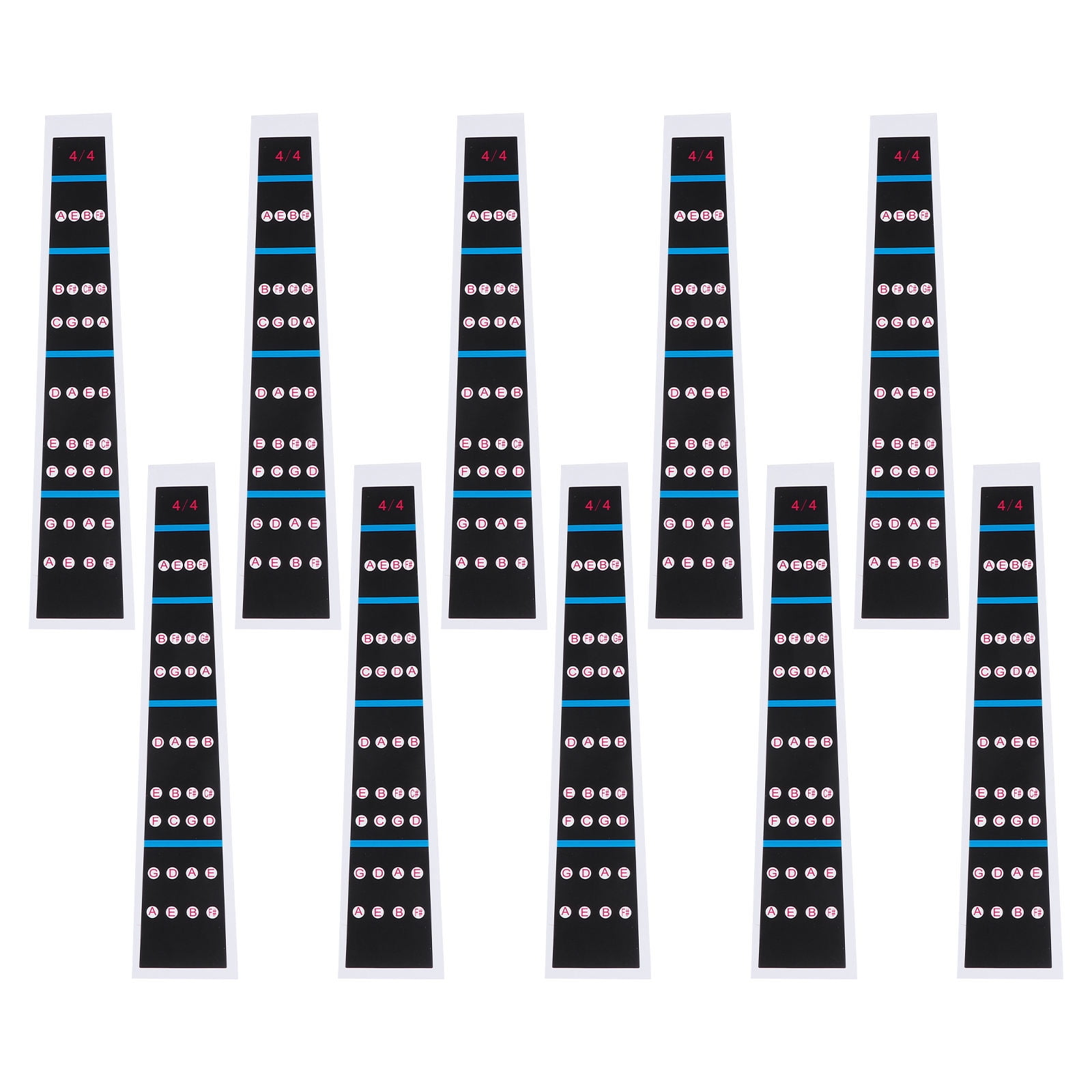 ROSENICE Rectangle Shape Violin Finger Guide Stickers 10Sheets Assorted ...