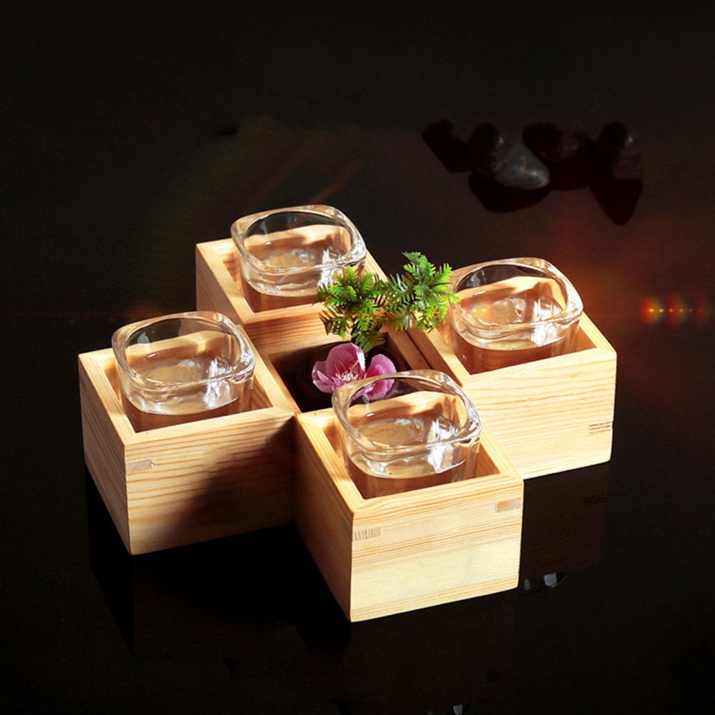 ROSENICE Sake Wooden Cup Smooth Surface The Japanese Storage 8.00X8 ...