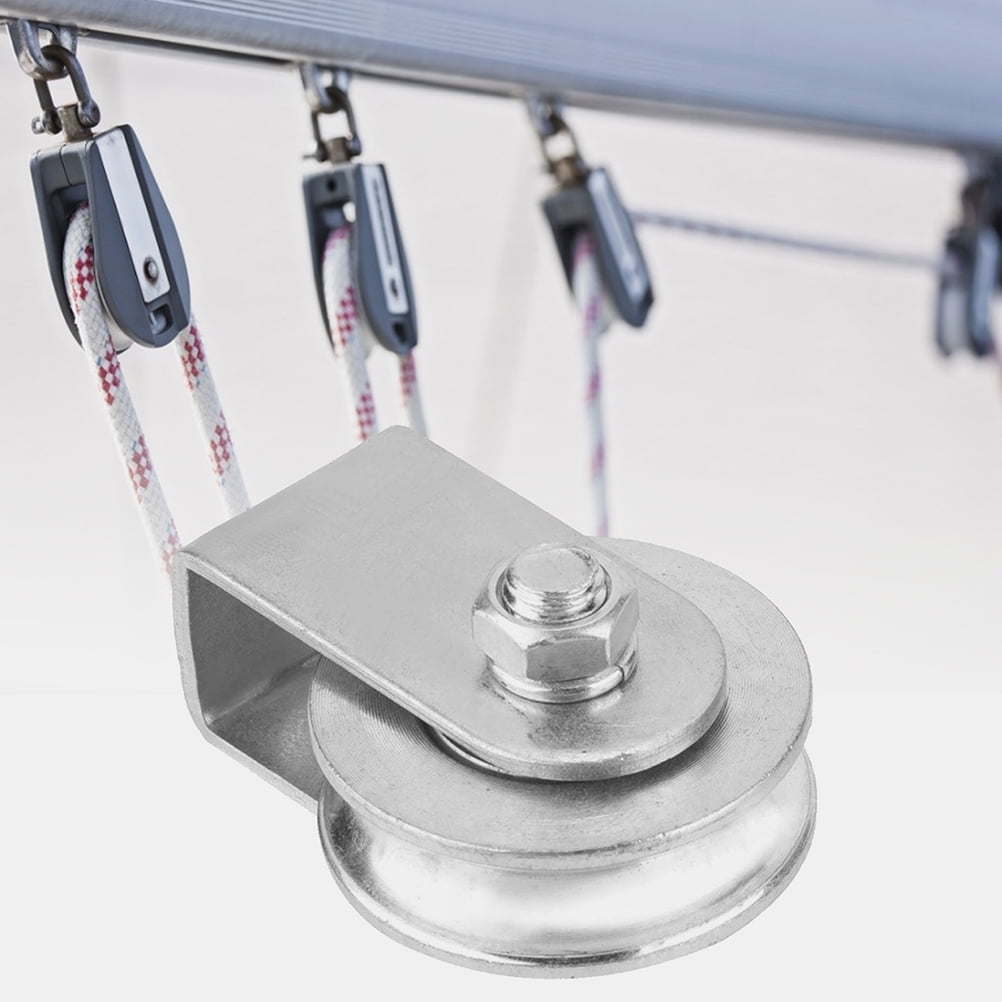 ROSENICE Single Wheel Pulley Hoist Pulley Steel Loading Pulley Pulley ...