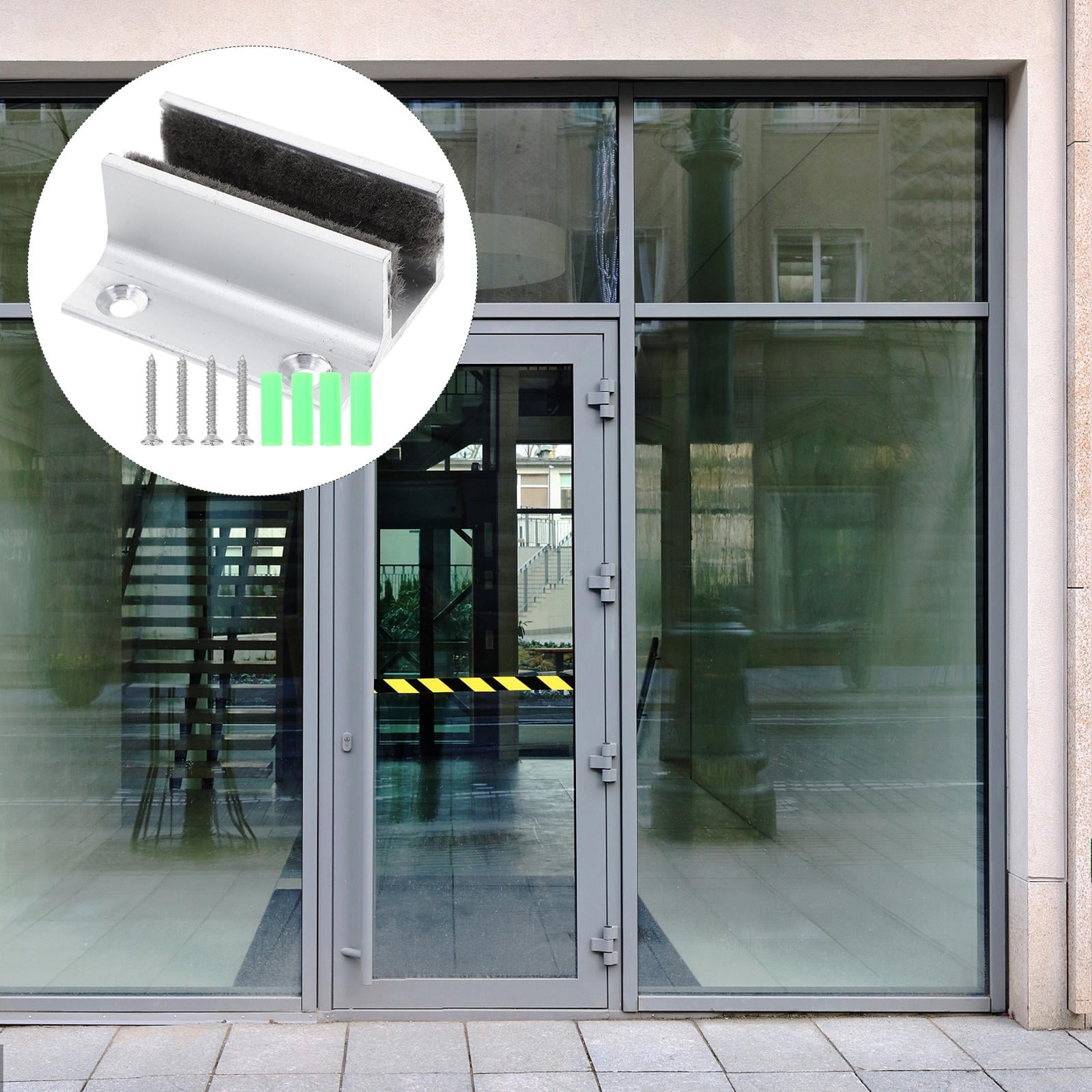 ROSENICE Sliding Cupboard Door Pvc Track Guide Barn Adjustable 6x4.3cm ...