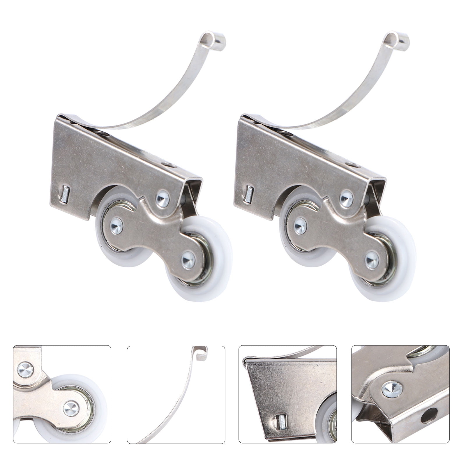 ROSENICE Sliding Door Pulley Wardrobe Rollers Closet Repair Kit ...