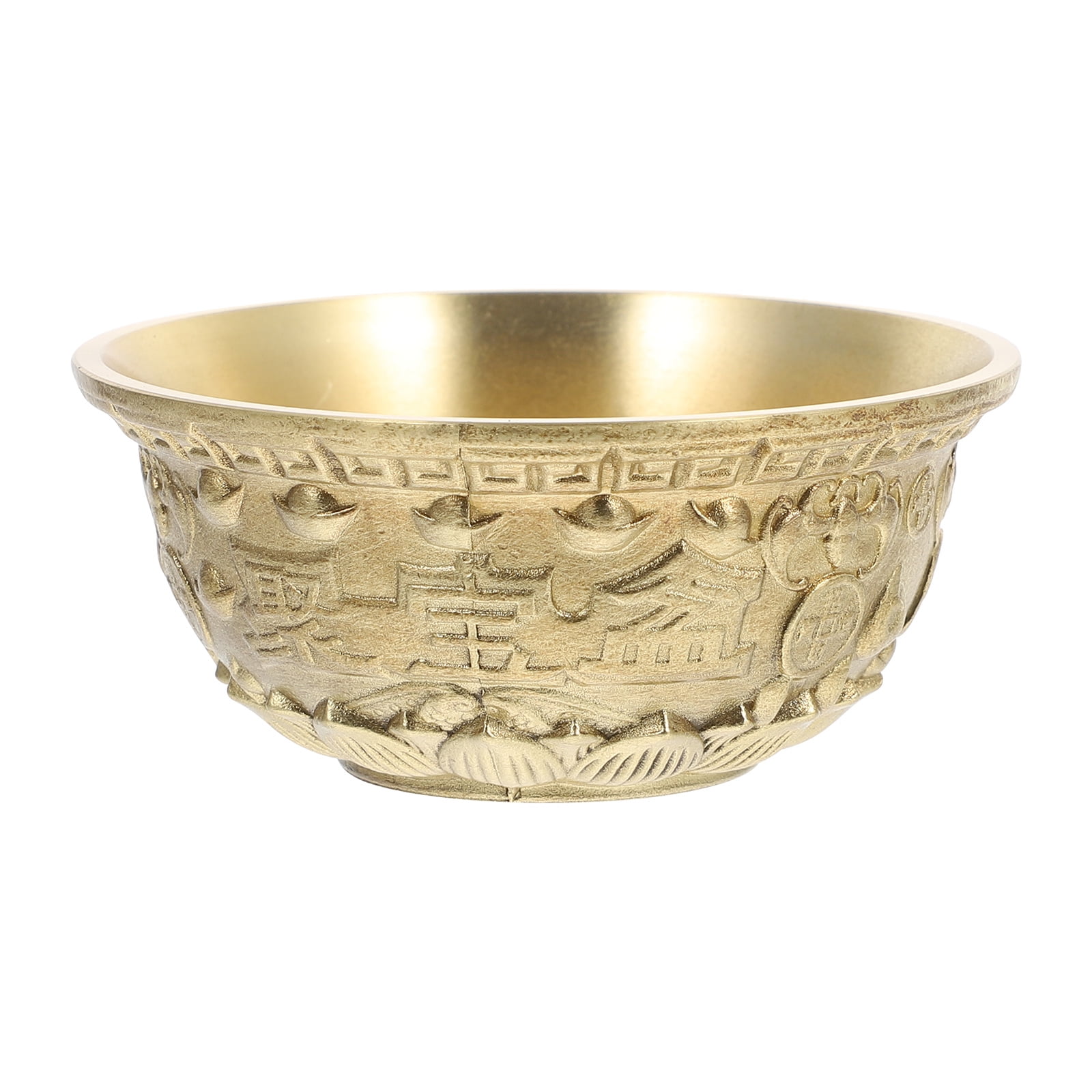 ROSENICE Small Brass Bowl Golden Housewarming present 1Pack - Walmart.com