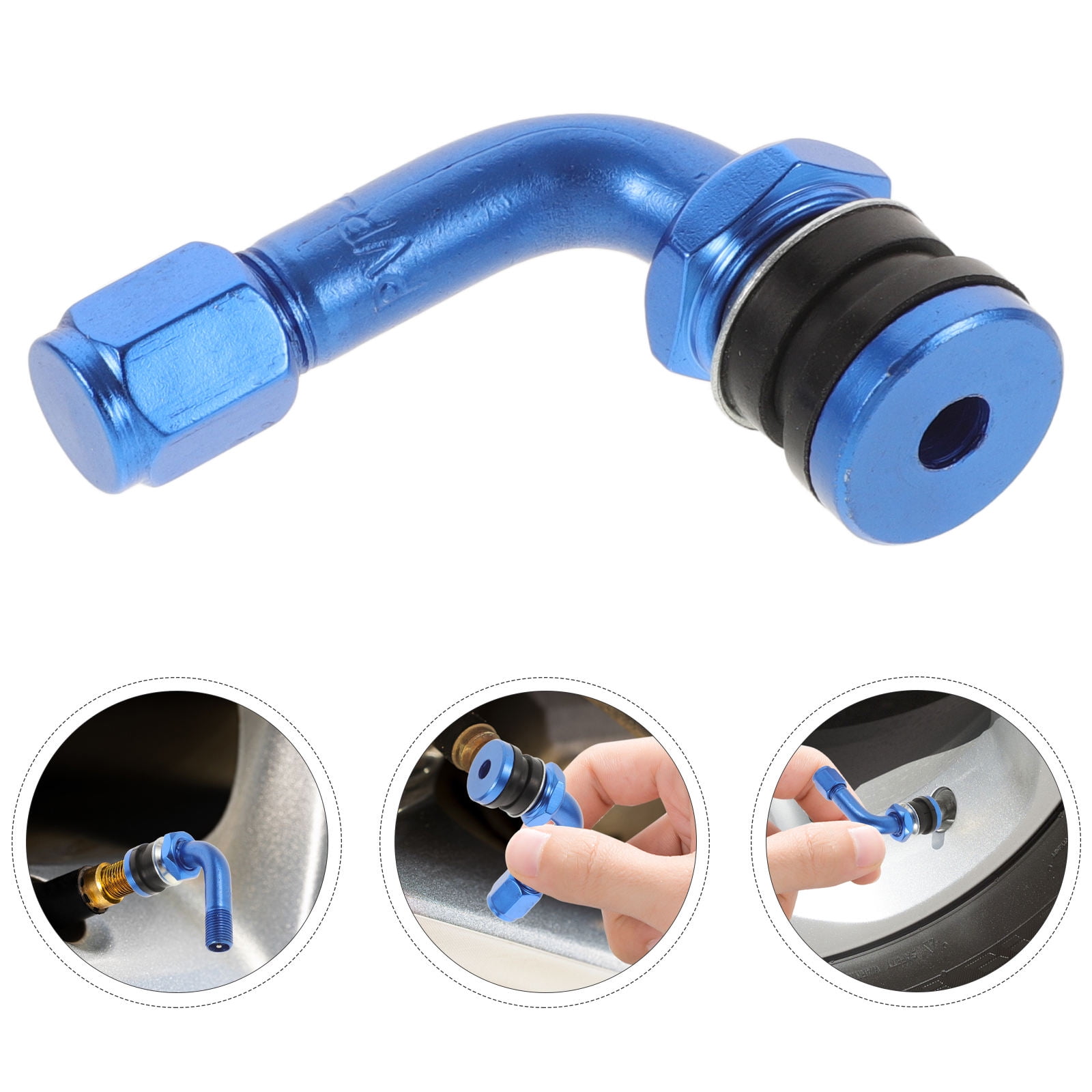 ROSENICE Straight 90 Degree Angled Valve Stem 1Pcs for Electric Vehicle ...