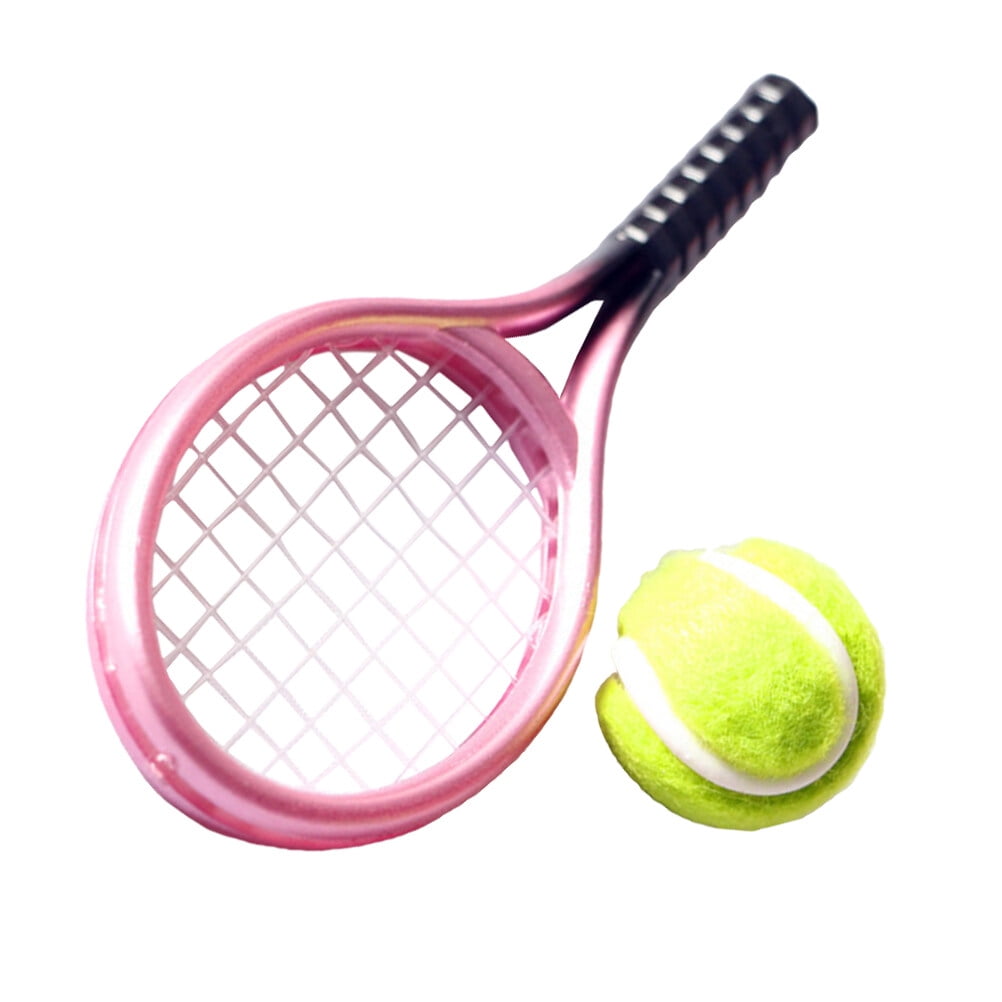ROSENICE Tennis Racket Tennis Miniature Tennis Props Child 9X3.8X0.65cm ...
