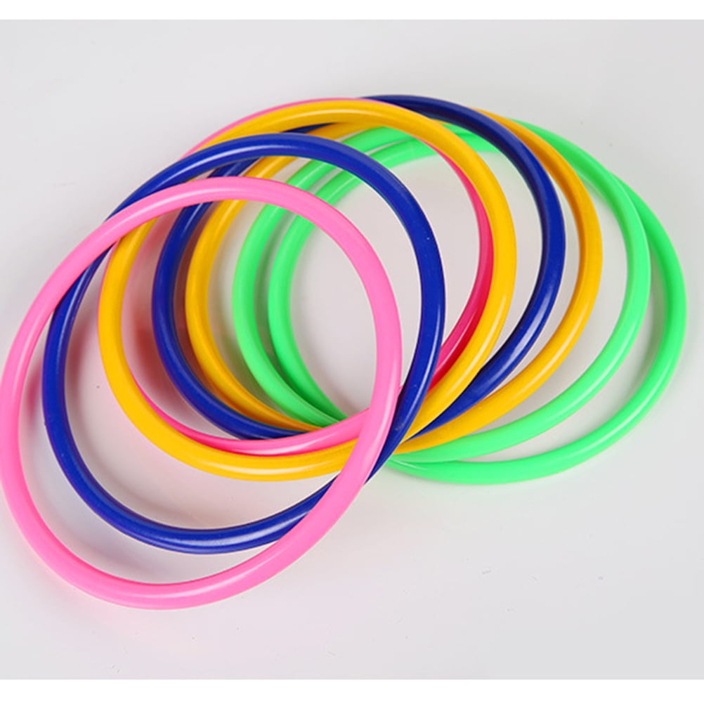 ROSENICE Tossing Rings 21Pcs for Kids Garden Games Plastic Assorted ...