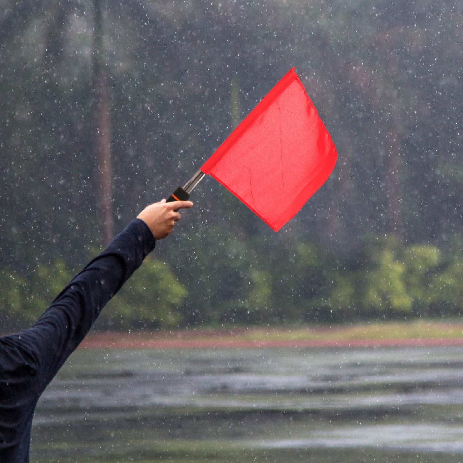 ROSENICE Traffic Control Flag Warning Banner 45.50X34.50X2.50CM Cloth ...