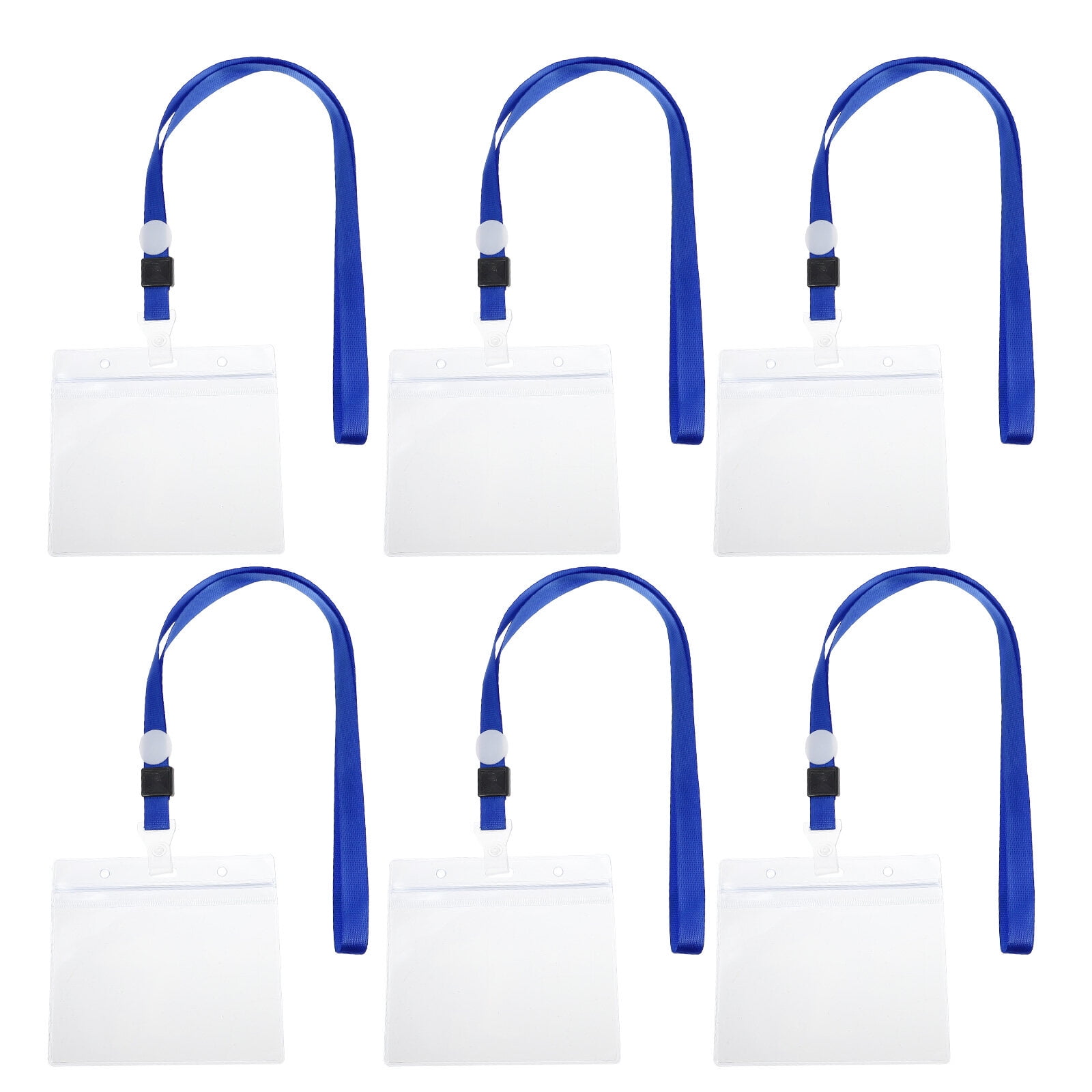 ROSENICE Transparent PVC ID Cards Holder with Lanyard Weather Resistant ...