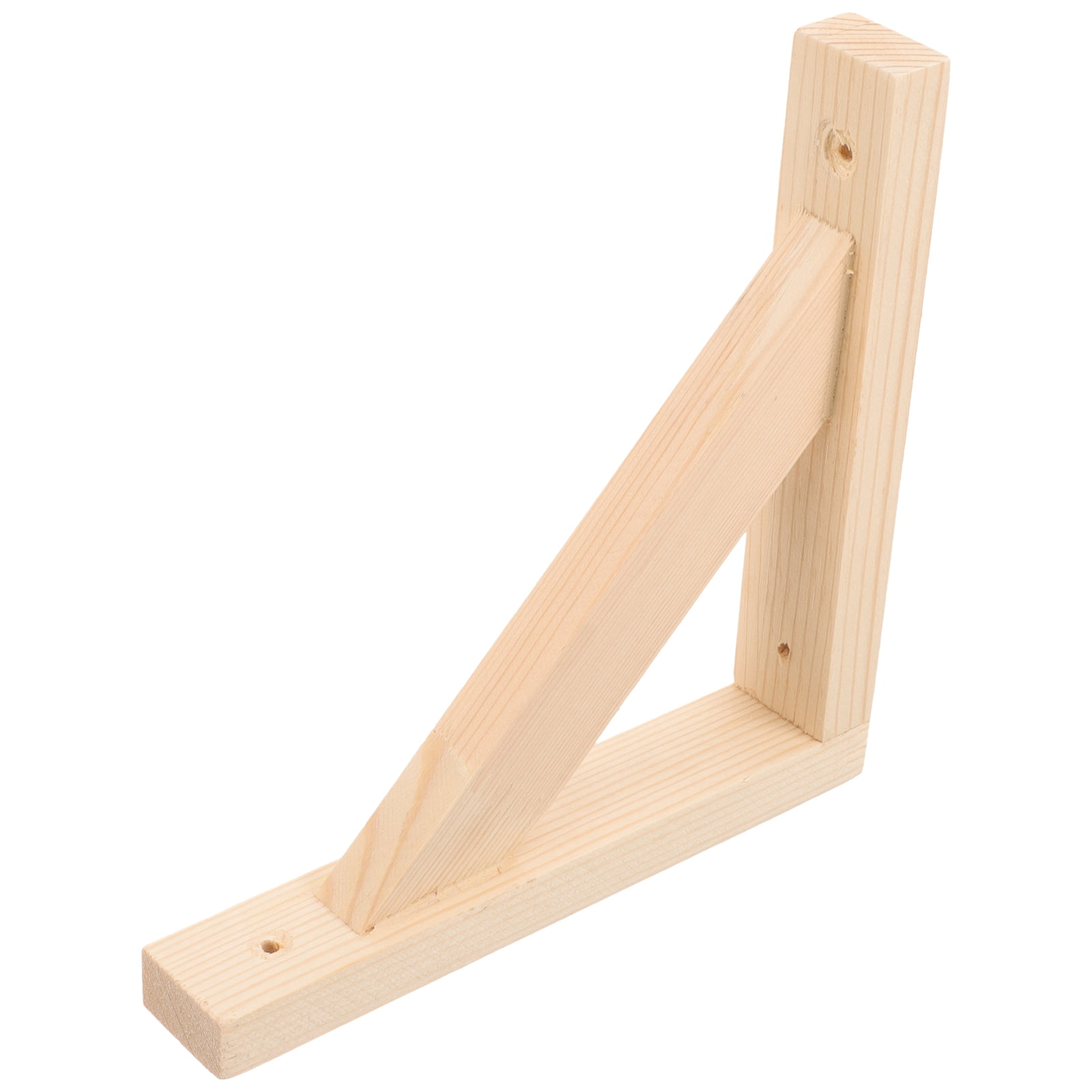 ROSENICE Triangle Shelf Bracket Beige Wood For Homeowners 1Pack 7.1X7 ...