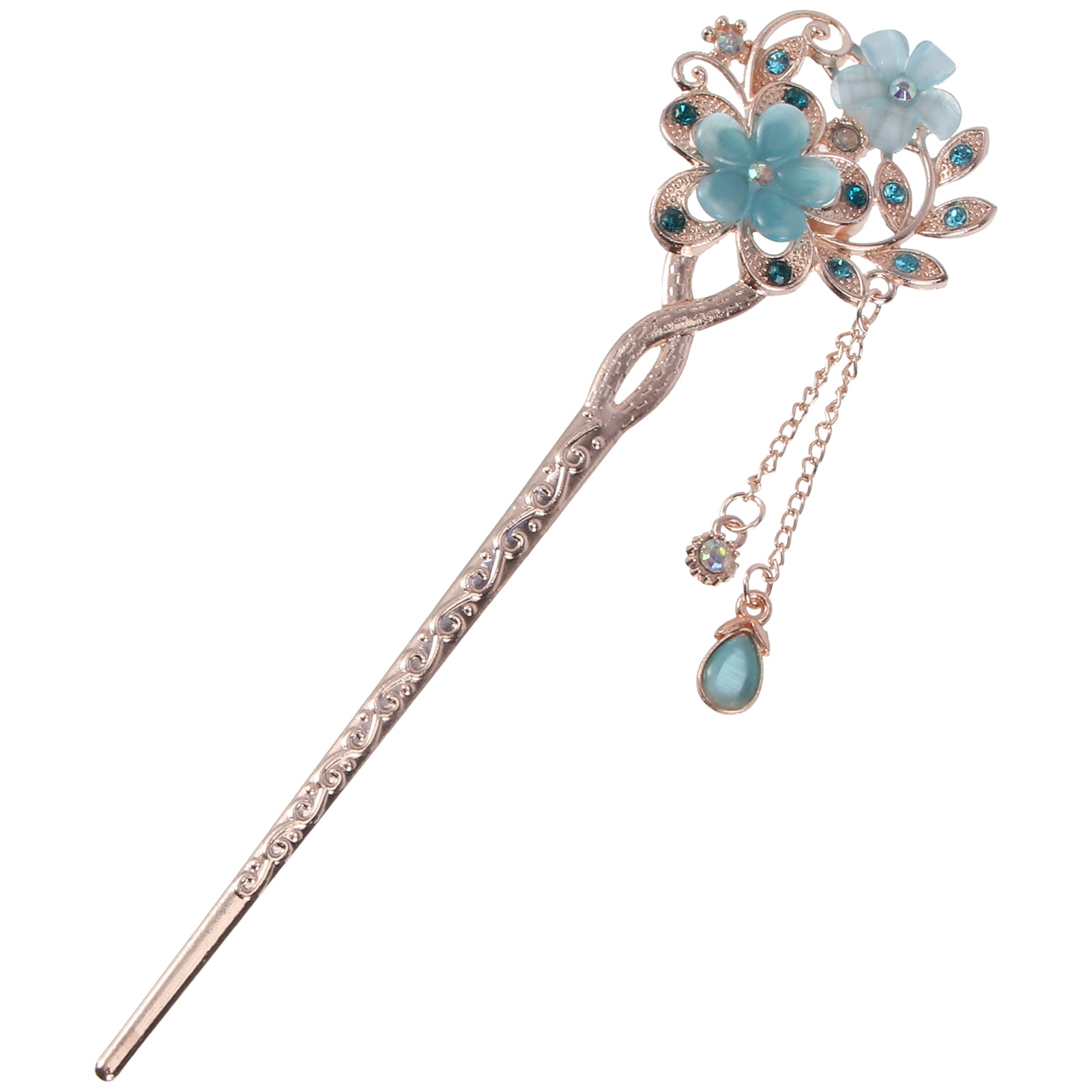 ROSENICE Vintage Hair Stick Opal Flower Hair Chopsticks Hair Decor ...