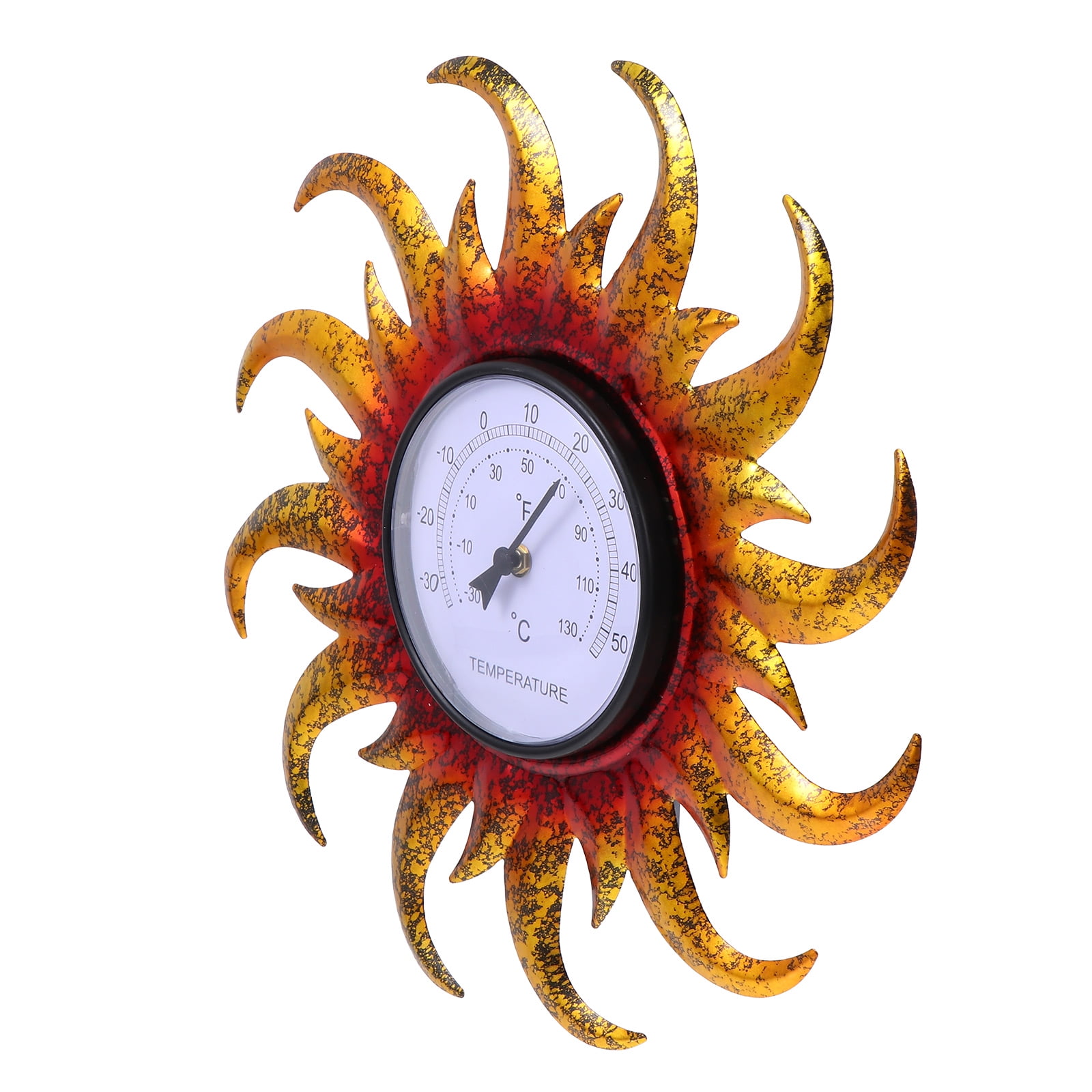 ROSENICE Wall-mounted Temperature Gauge Creative Sun Shape Temperature ...