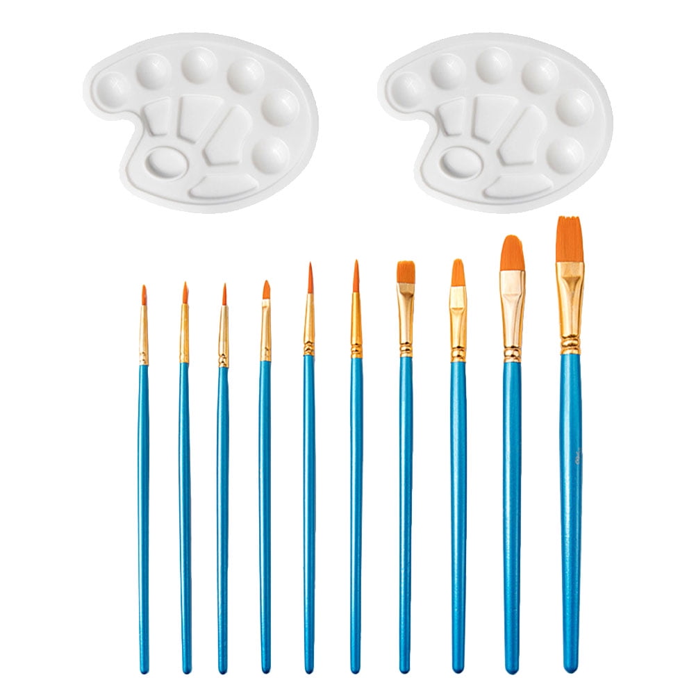 ROSENICE Watercolor Paintbrush Set 12Pcs for Adults Pearl Blue Sky-Blue ...