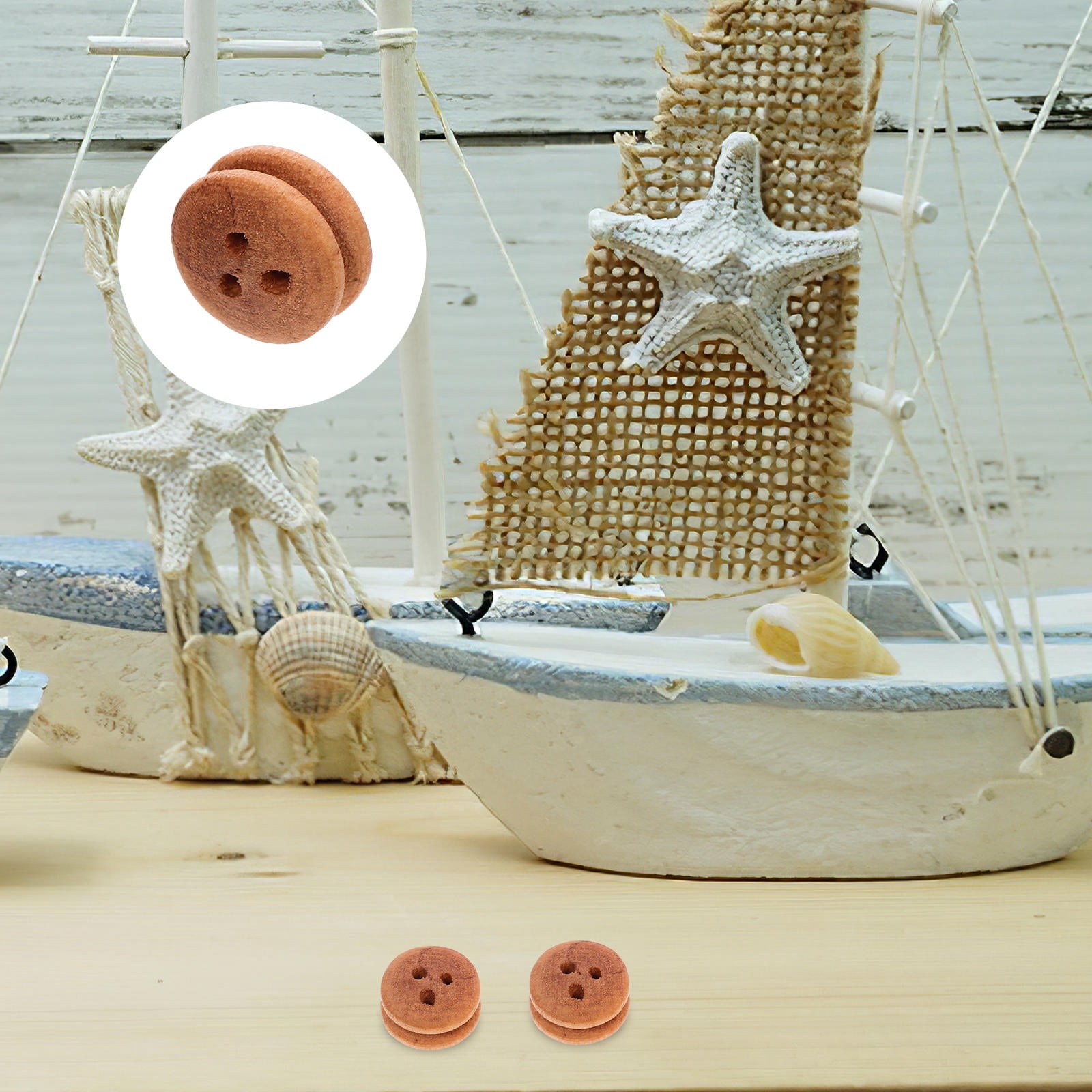 ROSENICE Model Building Pulley Wooden Classical Ship Style 20Pcs 0.60X0 ...