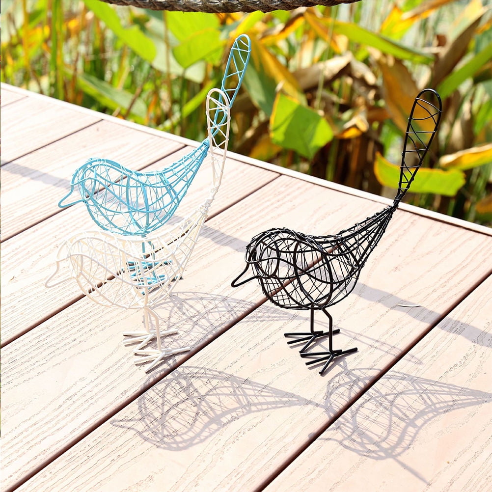 ROSENICE small iron decorative bird Decoration Black 1Set for Friends ...